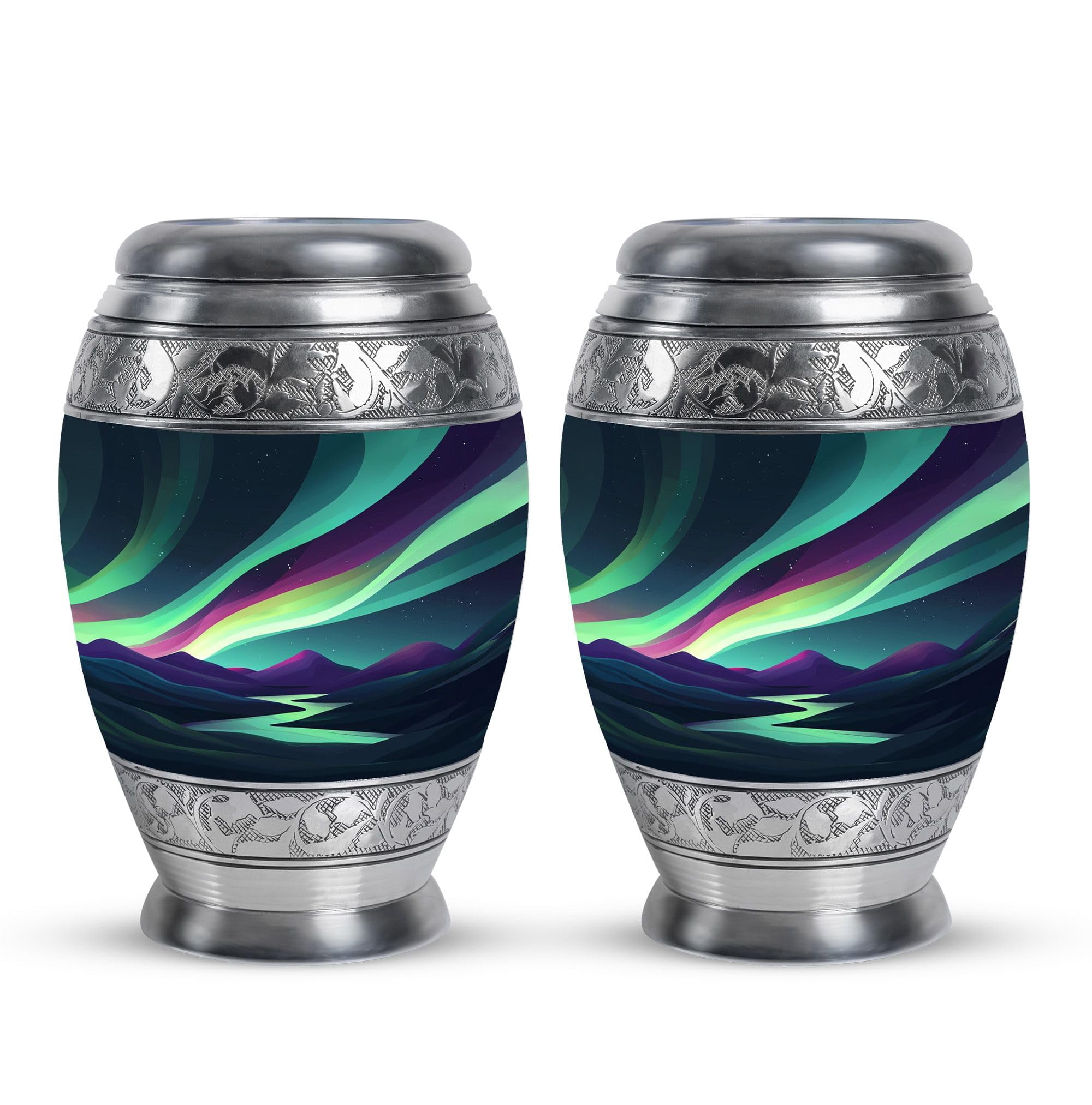 SUBSH Aurora Borealis Northern Lights Cremation Urns - Dad Keepsake Urn ...