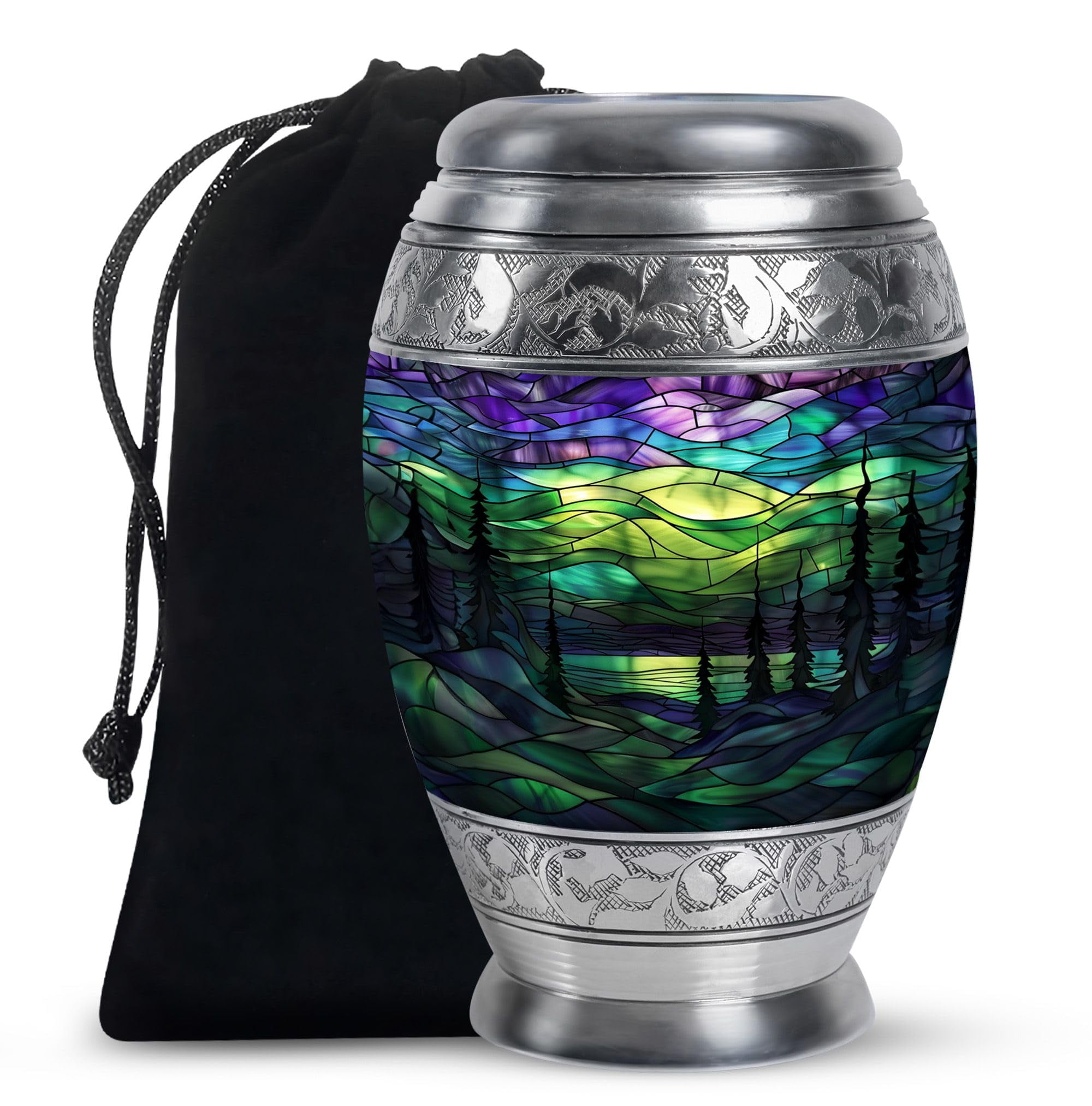 SUBSH Aurora Borealis Northern Lights Cremation Urns - Urns for Human ...