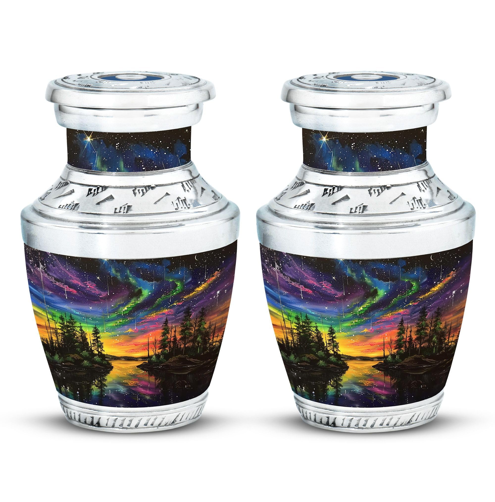 SUBSH Aurora Borealis Northern Lights Cremation Urns - Cremation ...