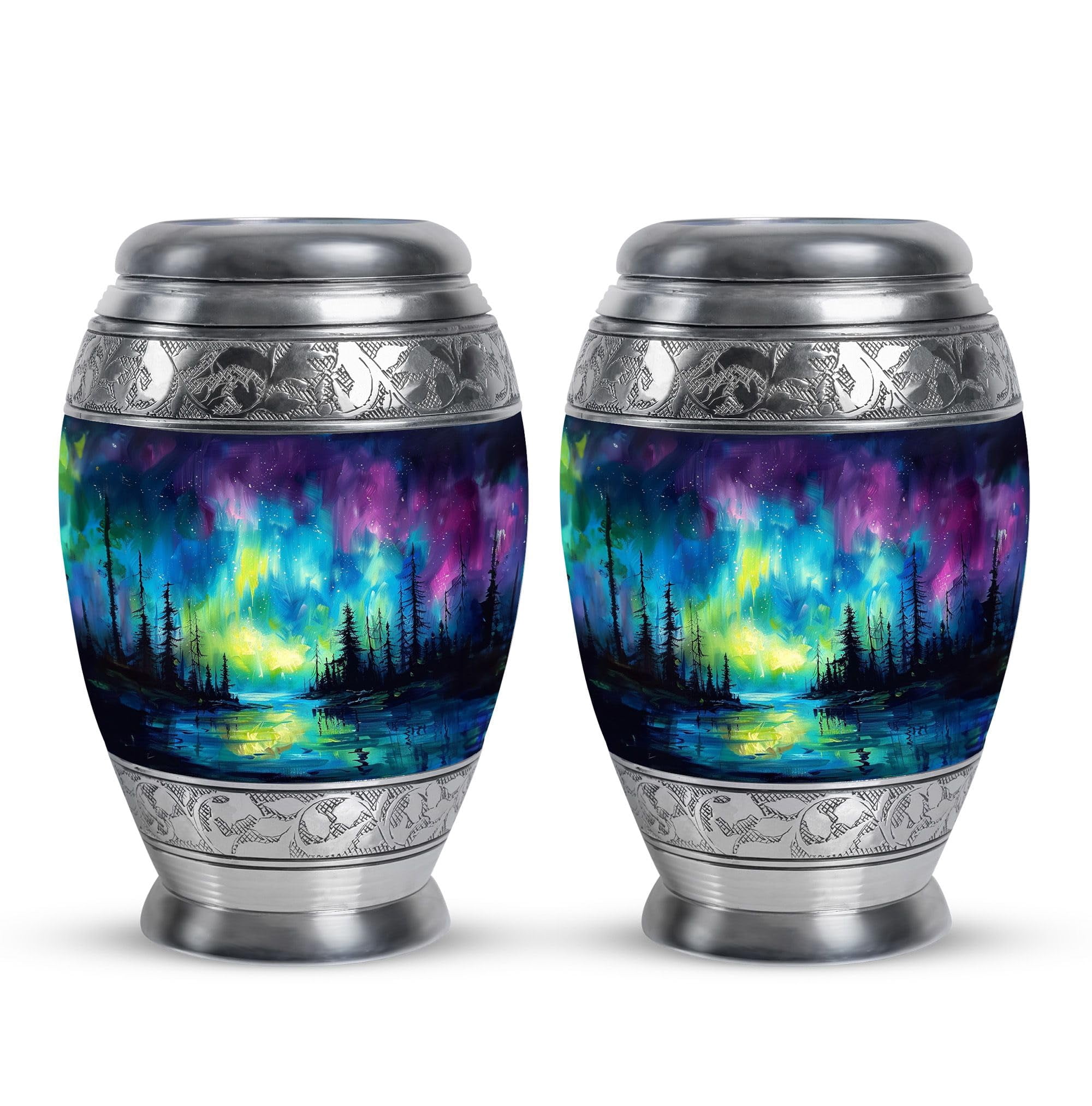 SUBSH Aurora Borealis Northern Lights Cremation Urns - Mini Urn Sets ...