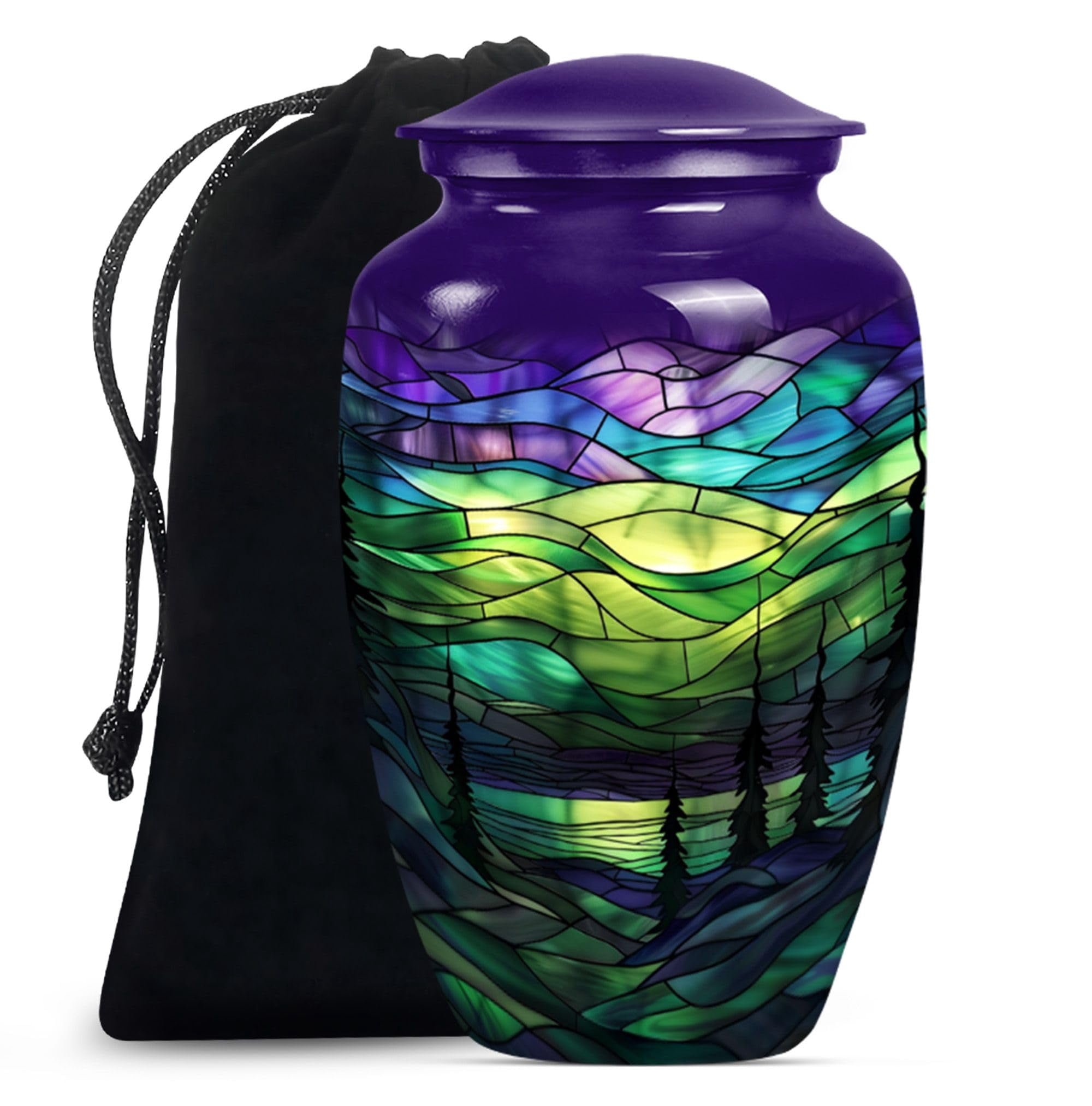 SUBSH Aurora Borealis Northern Lights Cremation Urns - Urns for Human ...