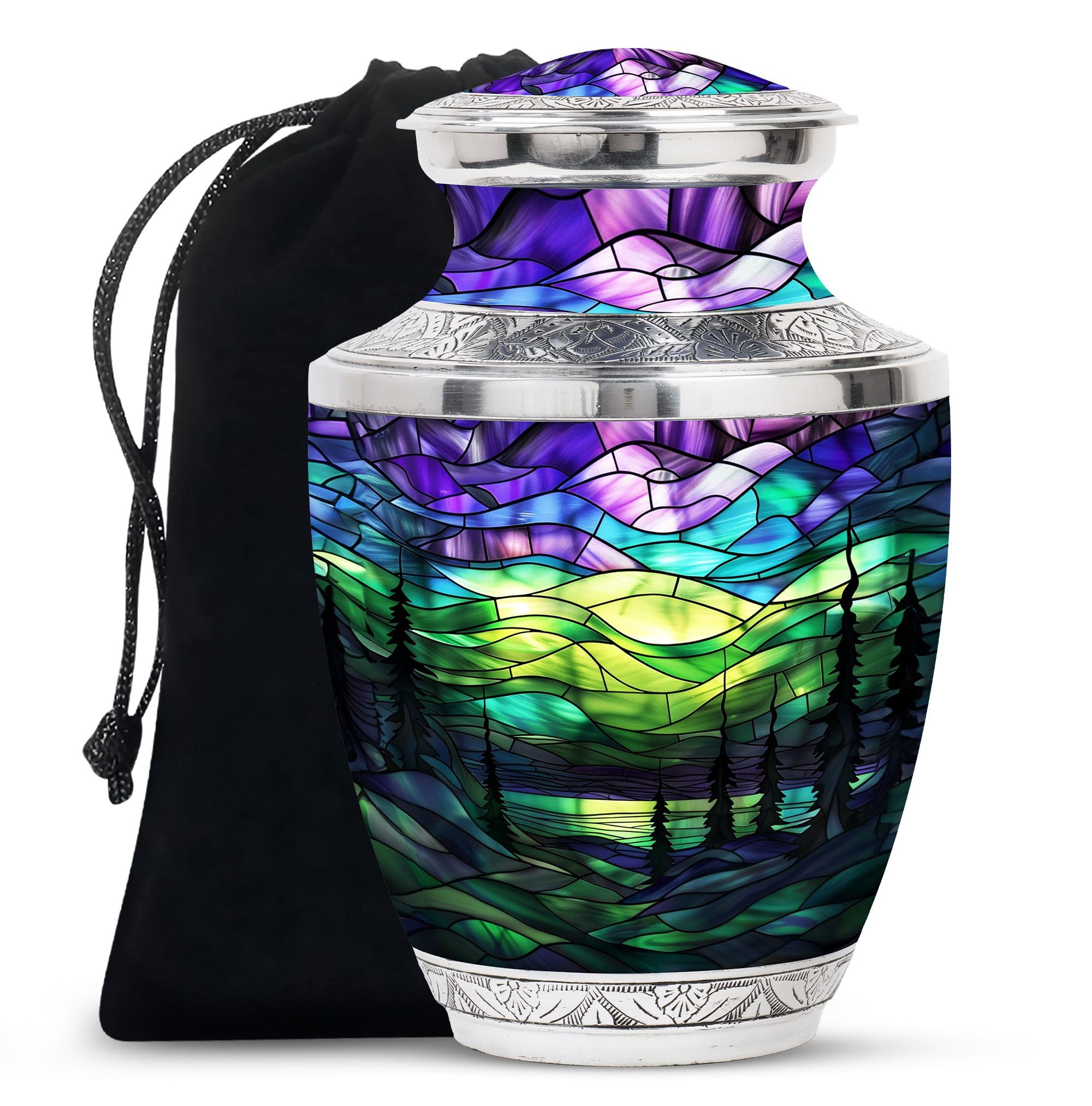 SUBSH Aurora Borealis Northern Lights Cremation Urns - Urns for Human ...