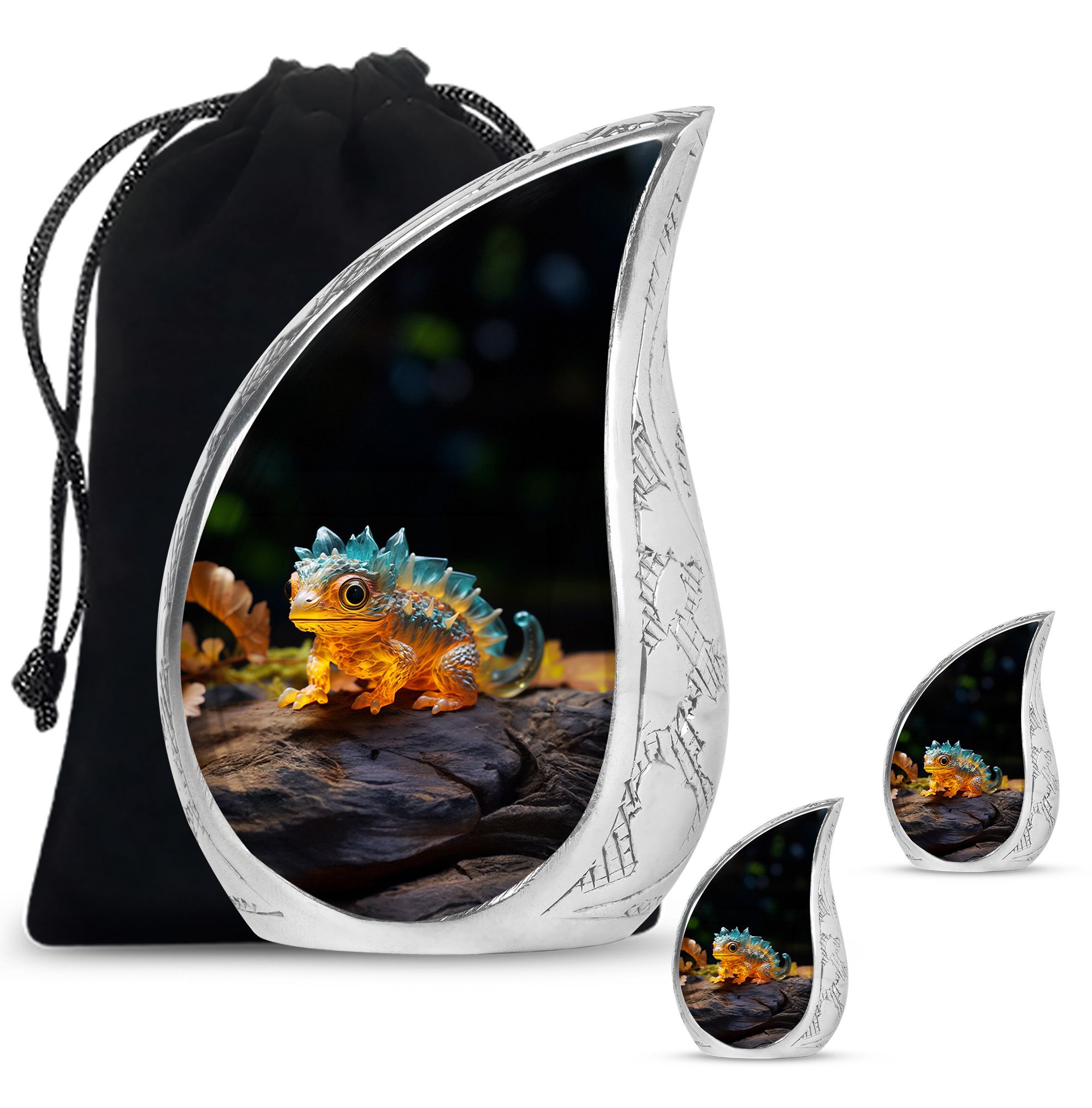 SUBSH Autumn Ember Gecko - Urns For Human Ashes Adult Male Dad - Urns ...