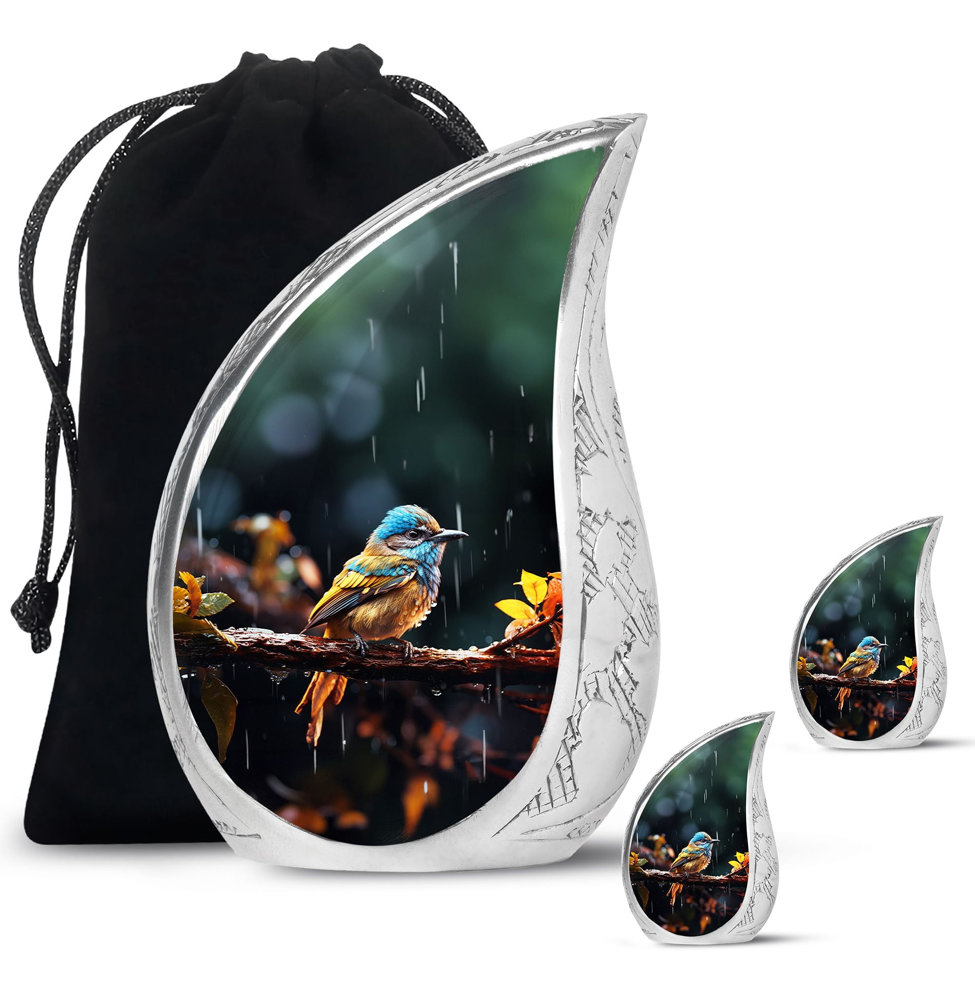 SUBSH Autumn Rain Wildlife Portrait - Urns For Adult Male - Urn ...