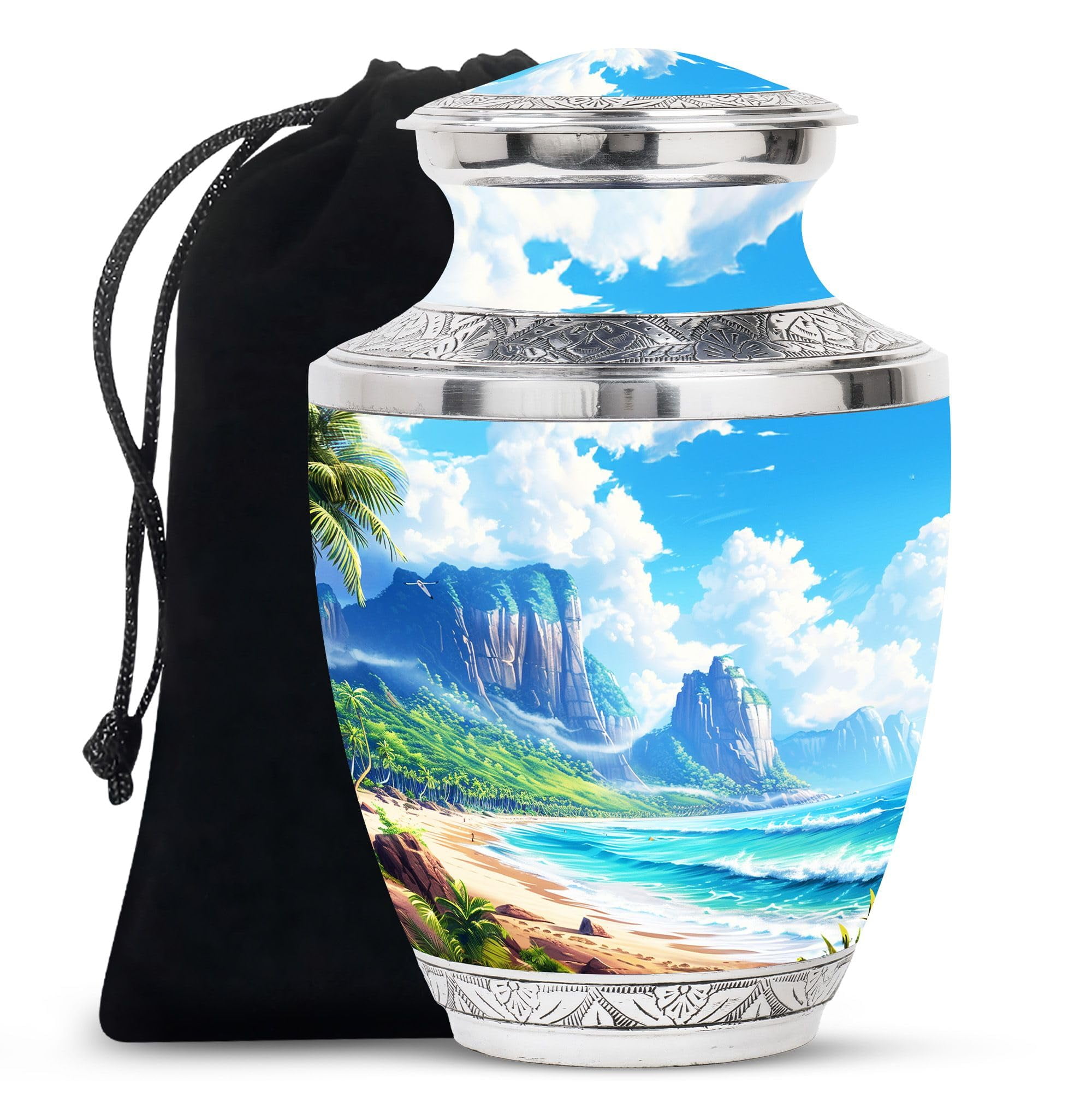 SUBSH Beach Urn - Cremation Urns for Women - Funeral Urns for Human ...