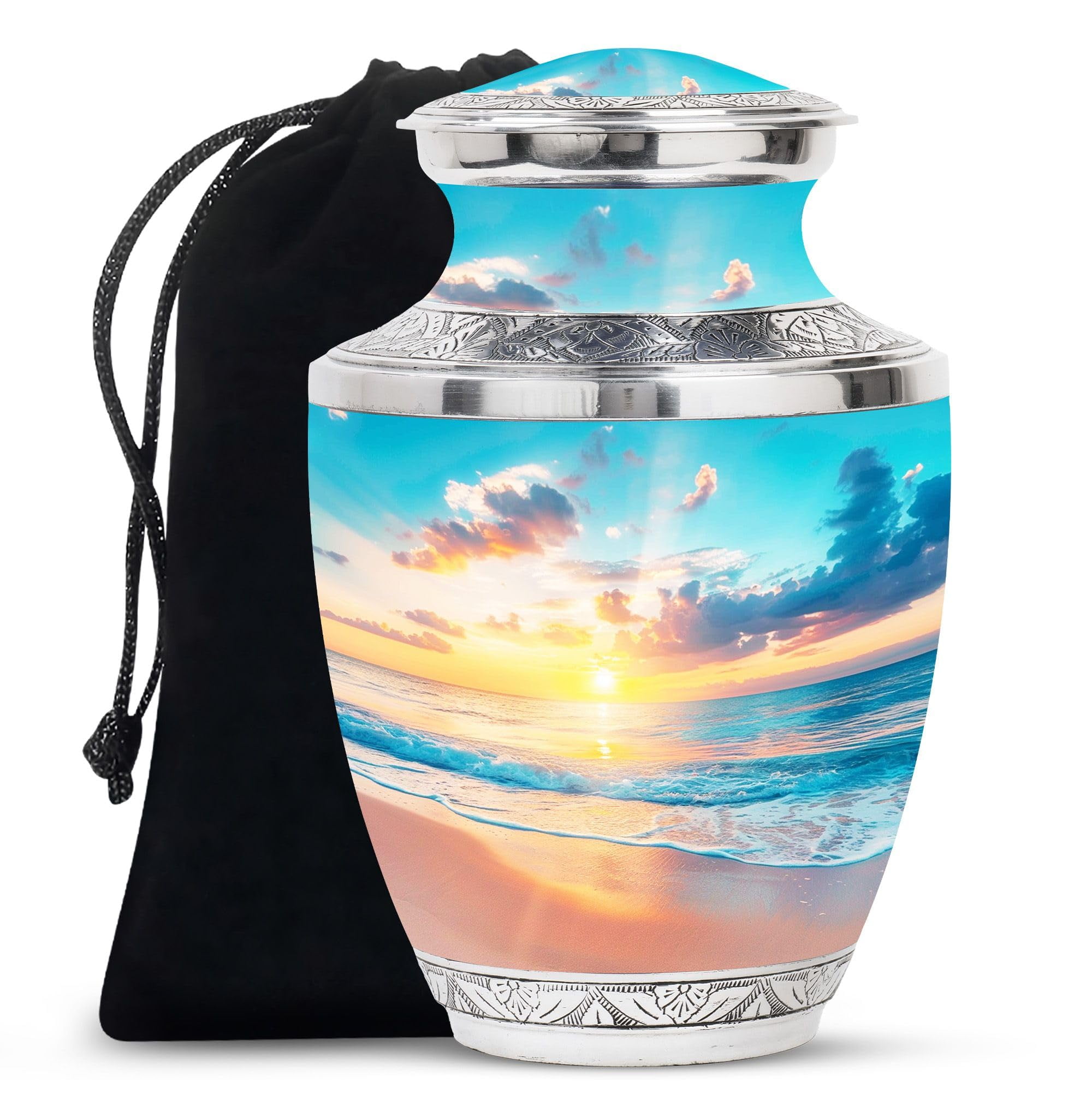 SUBSH Beach Urn - Funeral Decorations - Cremation Urns Adult - Cremains ...