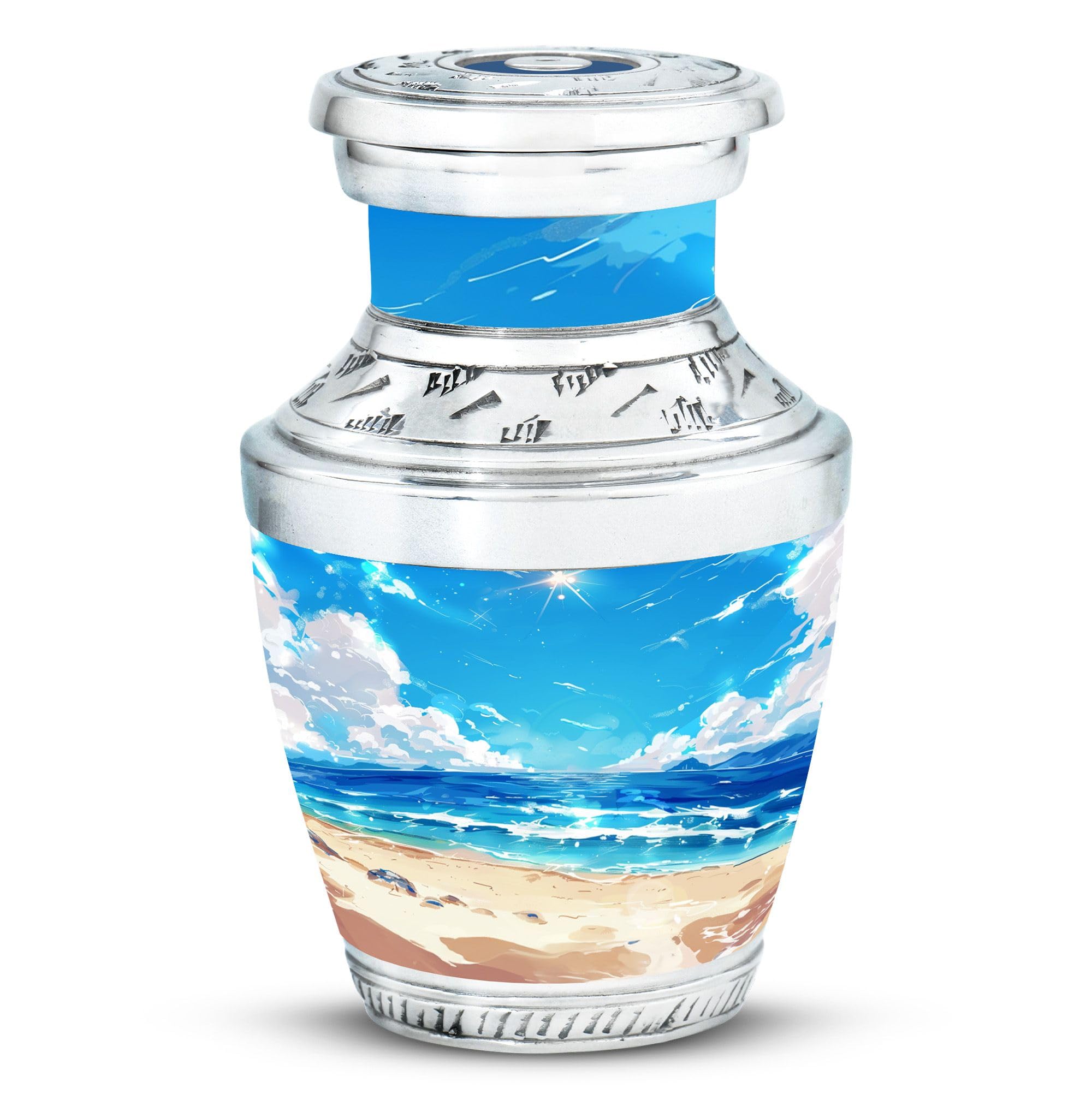 SUBSH Beach Urn - Small Urn - Urn for Ashes for Women - Urns for Human ...