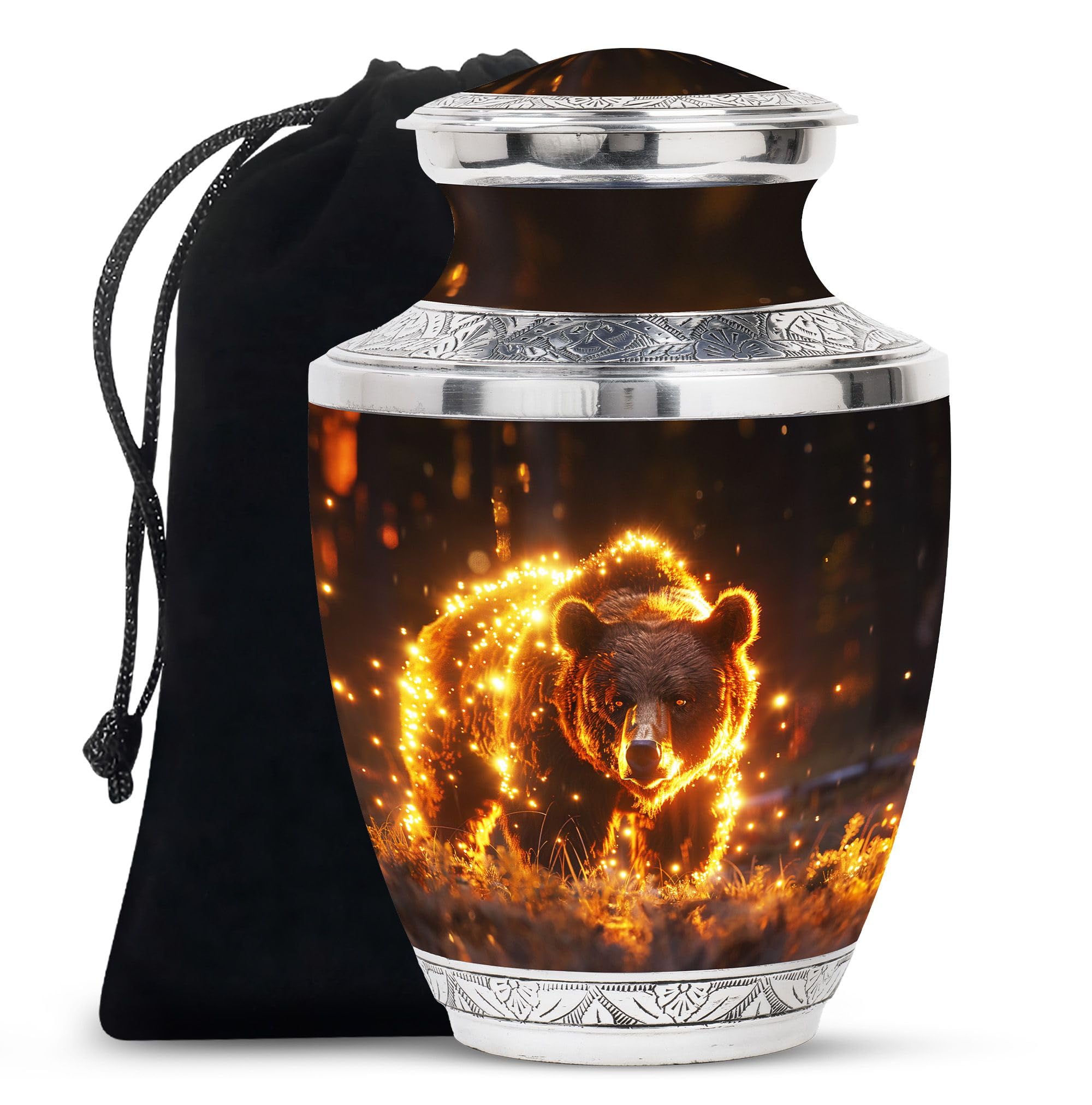 SUBSH Bear Urn - Cremation Urns for Men - Urns for Ashes Adult Male ...