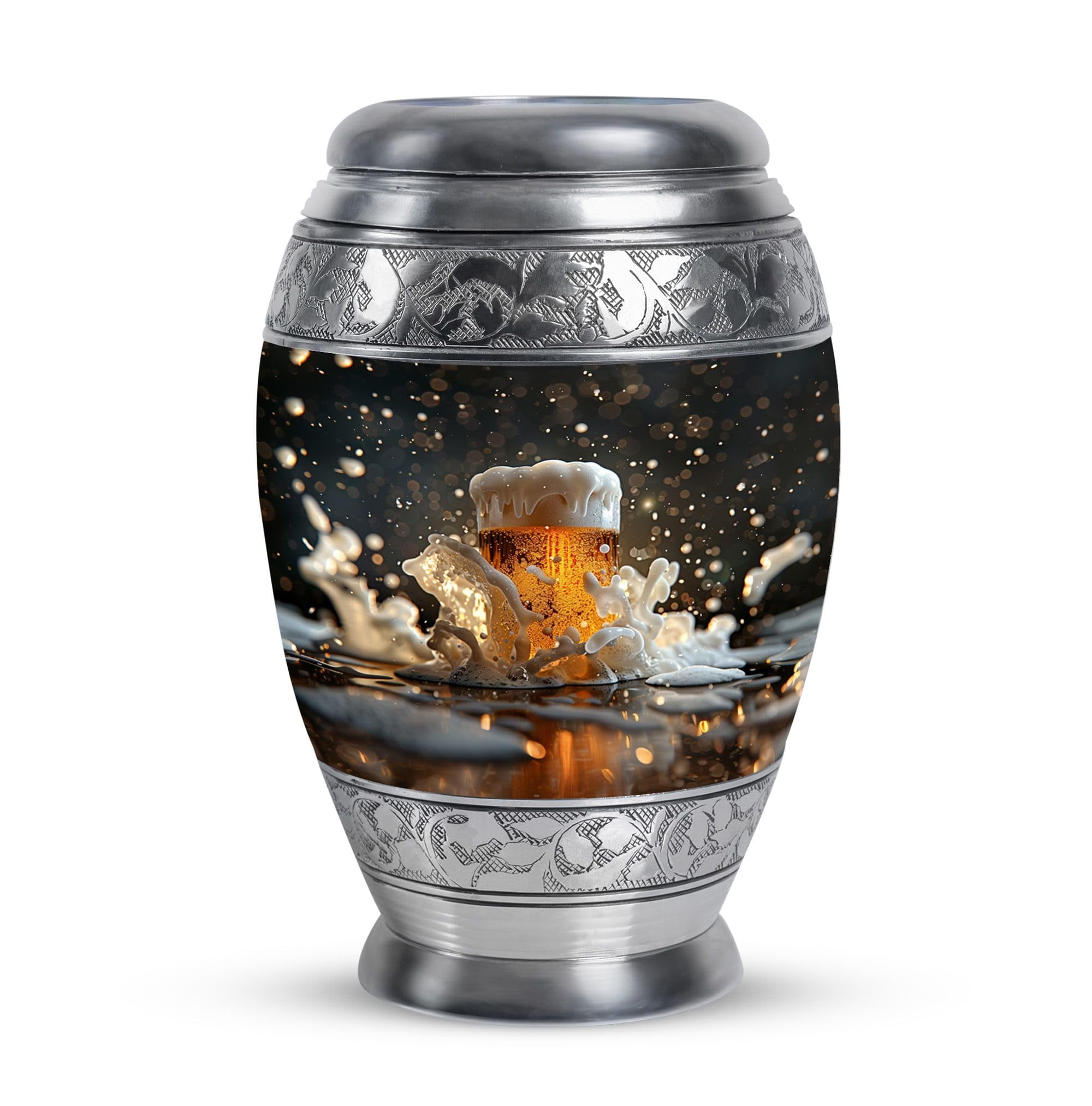 SUBSH Beer Urn - Mini Urn - Adult Urns for Men - Ashes Urn - Ash ...