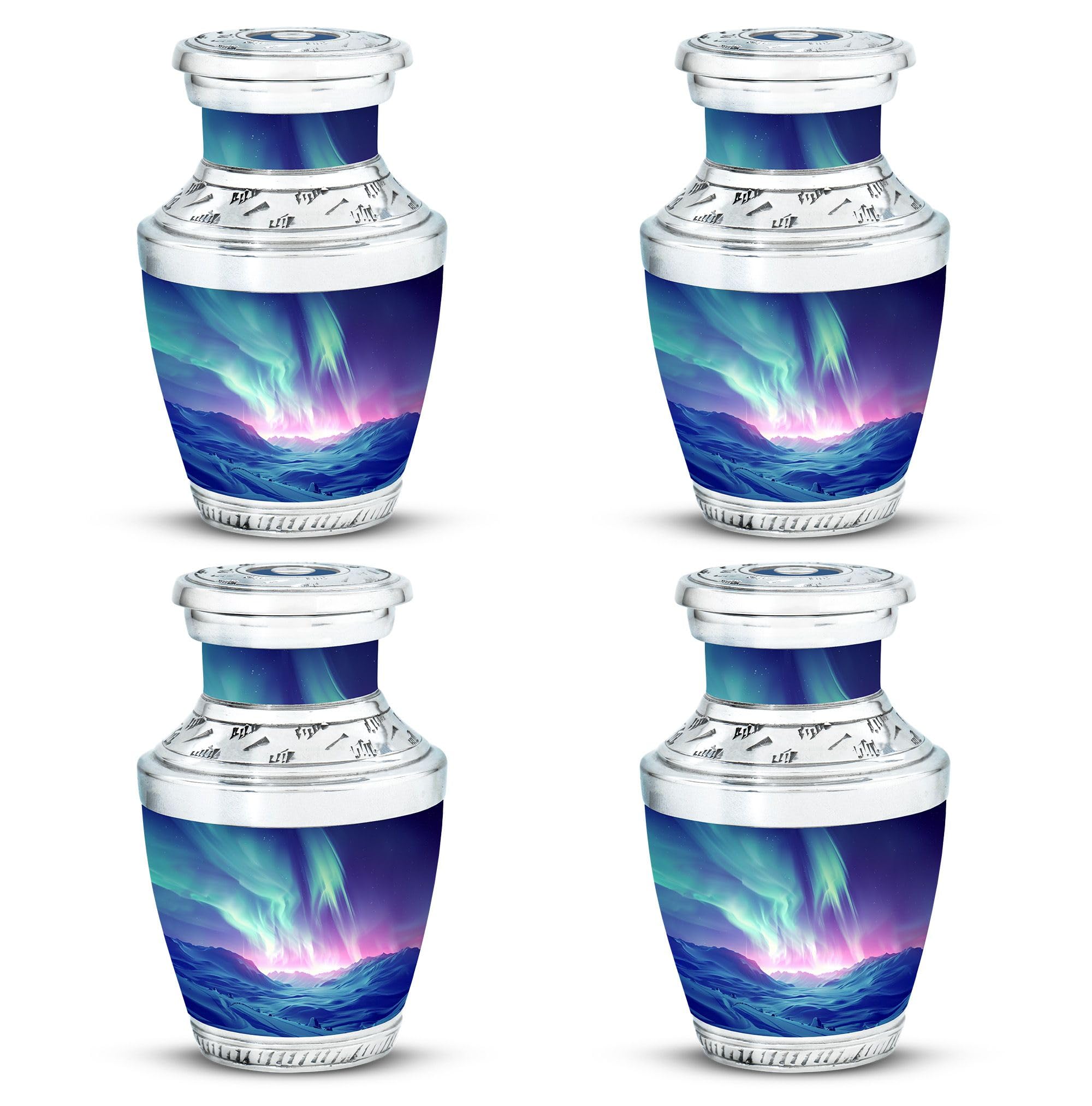 SUBSH Burial Urn Northern Lights - Small Urn Dad - Adult Cremation Urns ...