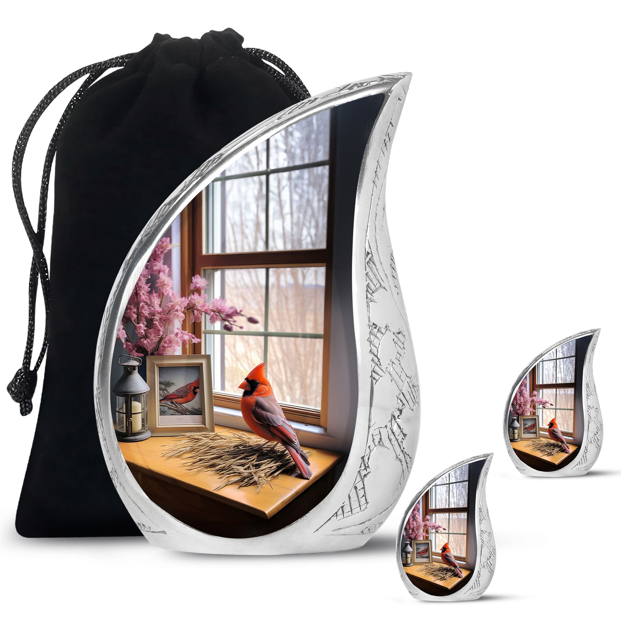 SUBSH Cardinal Bird - Cremation Keepsakes For Ashes - Urns For Human ...