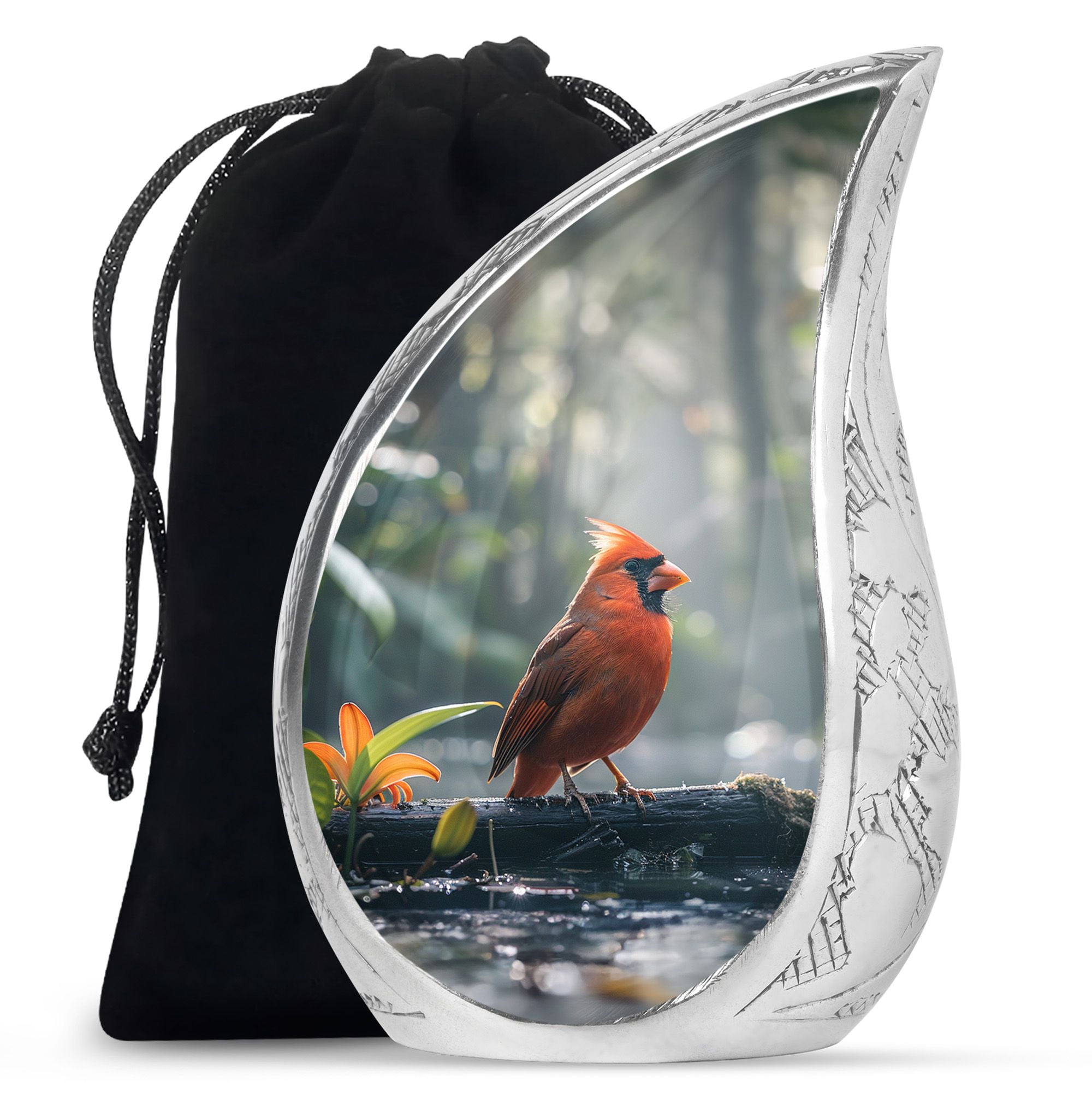 SUBSH Cardinal Bird Funeral Urns For Adult Ashes Women - Funeral Urns ...