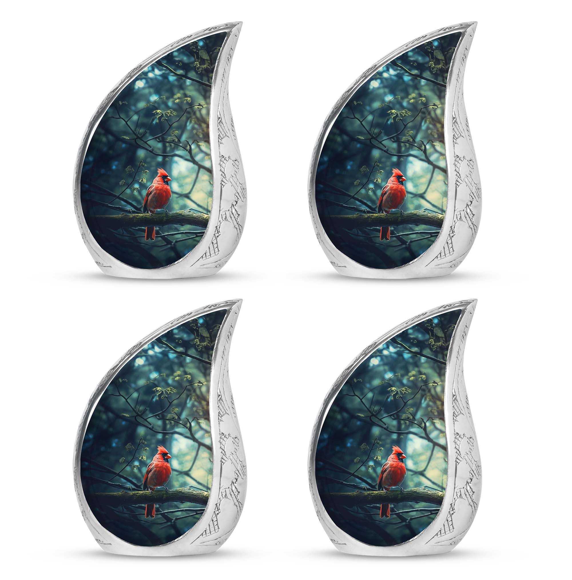 SUBSH Cardinal Bird Siting - Urn For Ashes Adult Male - Burial Urns For ...
