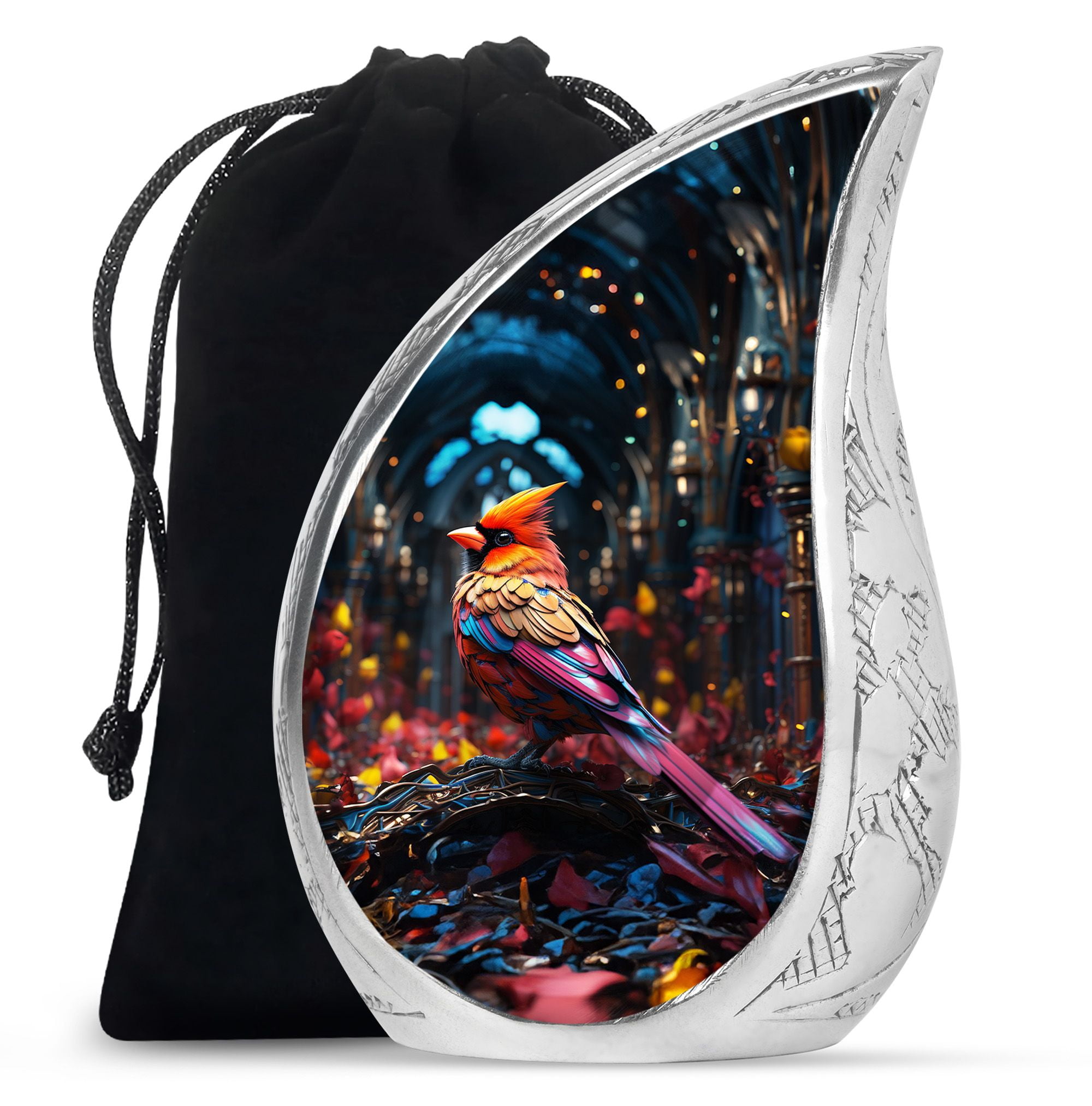 SUBSH Cardinal Bird Urns For Ashes Adult Male - Urn For Human Ashes - Large Ashes Urn - 10 Inch ...