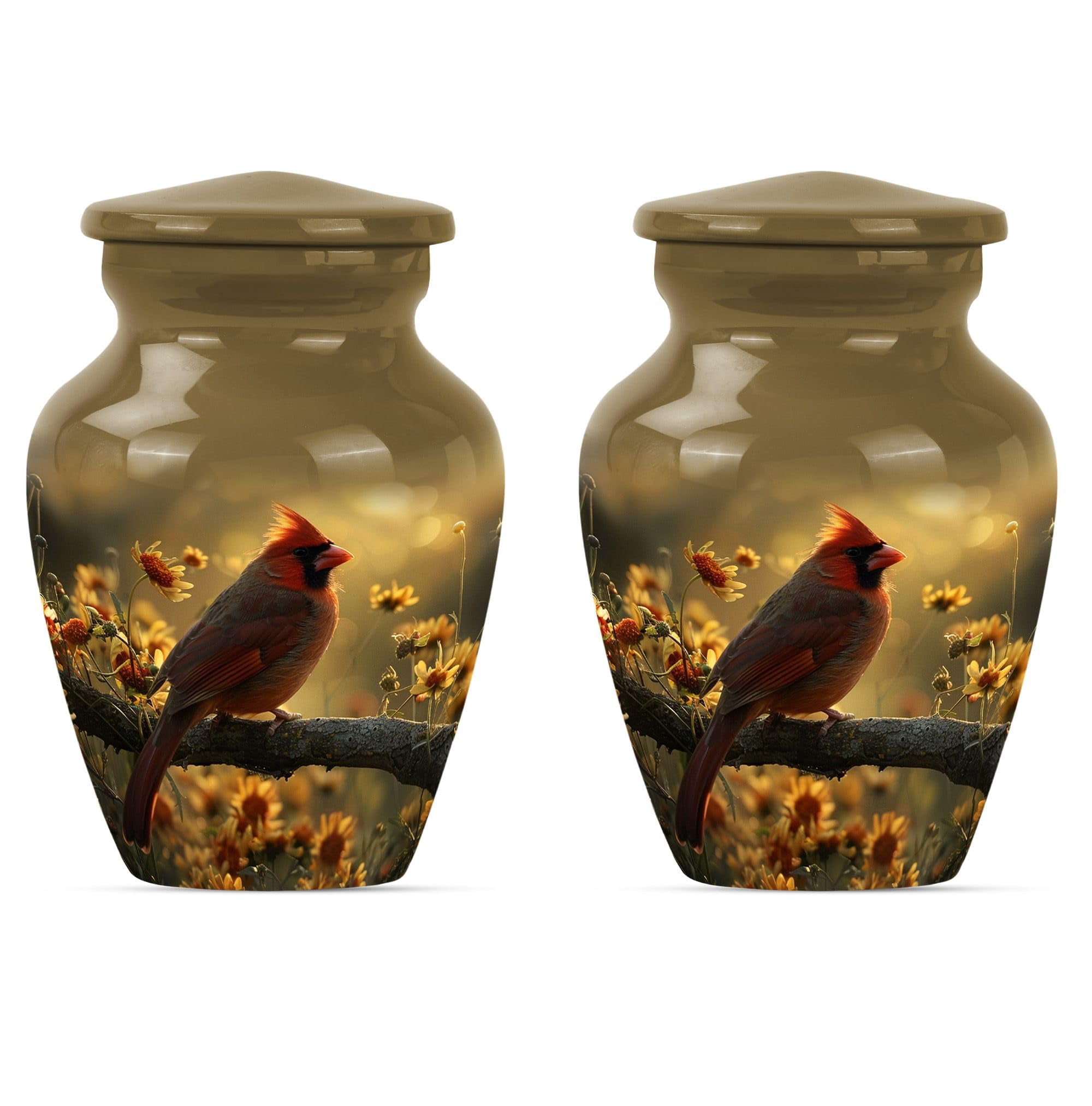 SUBSH Cardinal Cremation Urn - Keepsake Urn - Ash Holders for Human ...