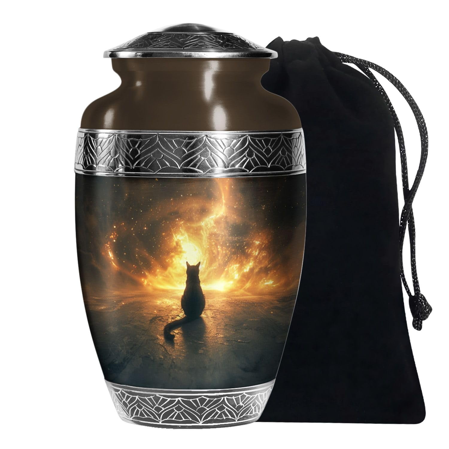 SUBSH Cat Urn-Large Urn- Urn for Human Ashes - Urn for Adult Male ...