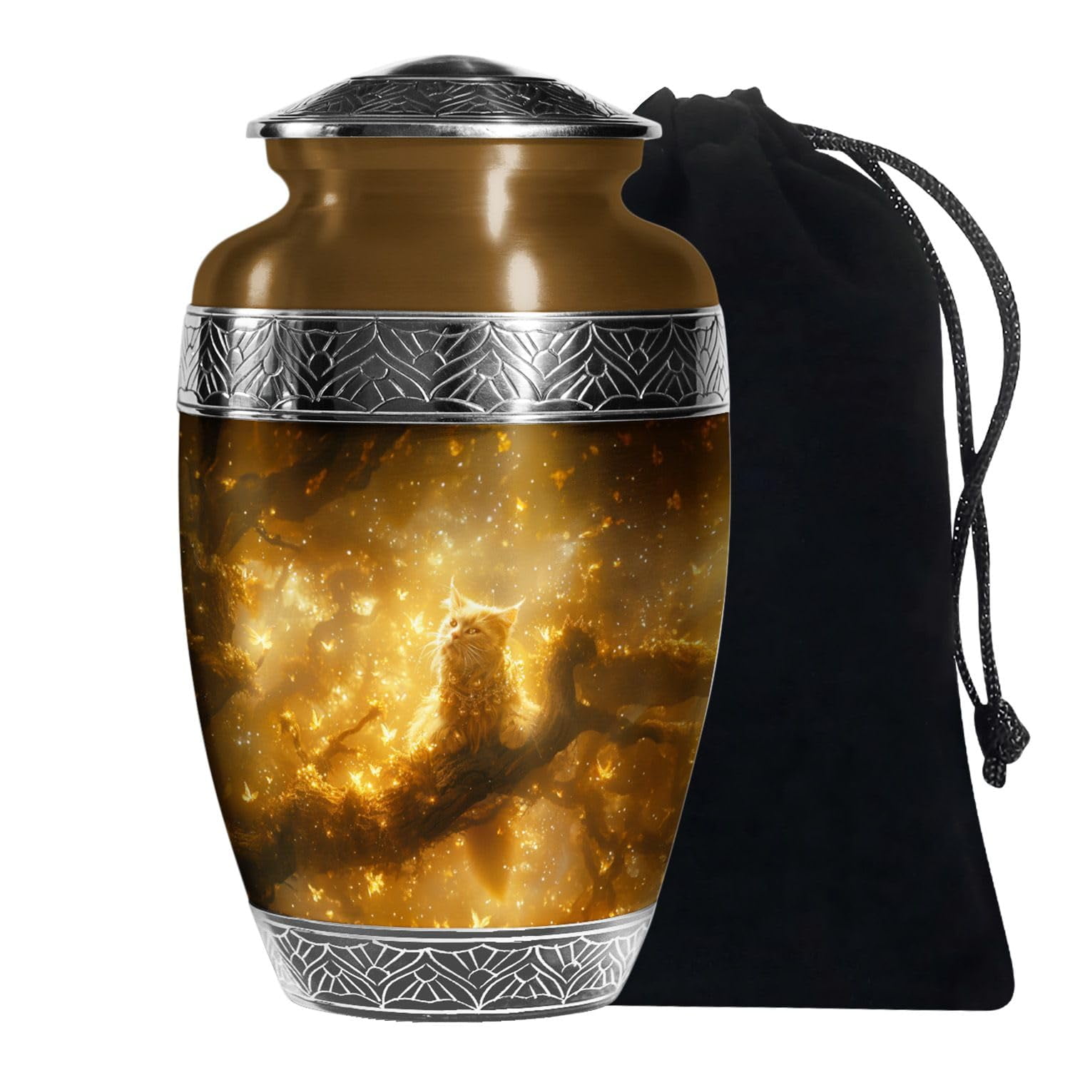 SUBSH Cat Urn-Urns for Ashes Adult Male Large- Ash Holders for Human ...