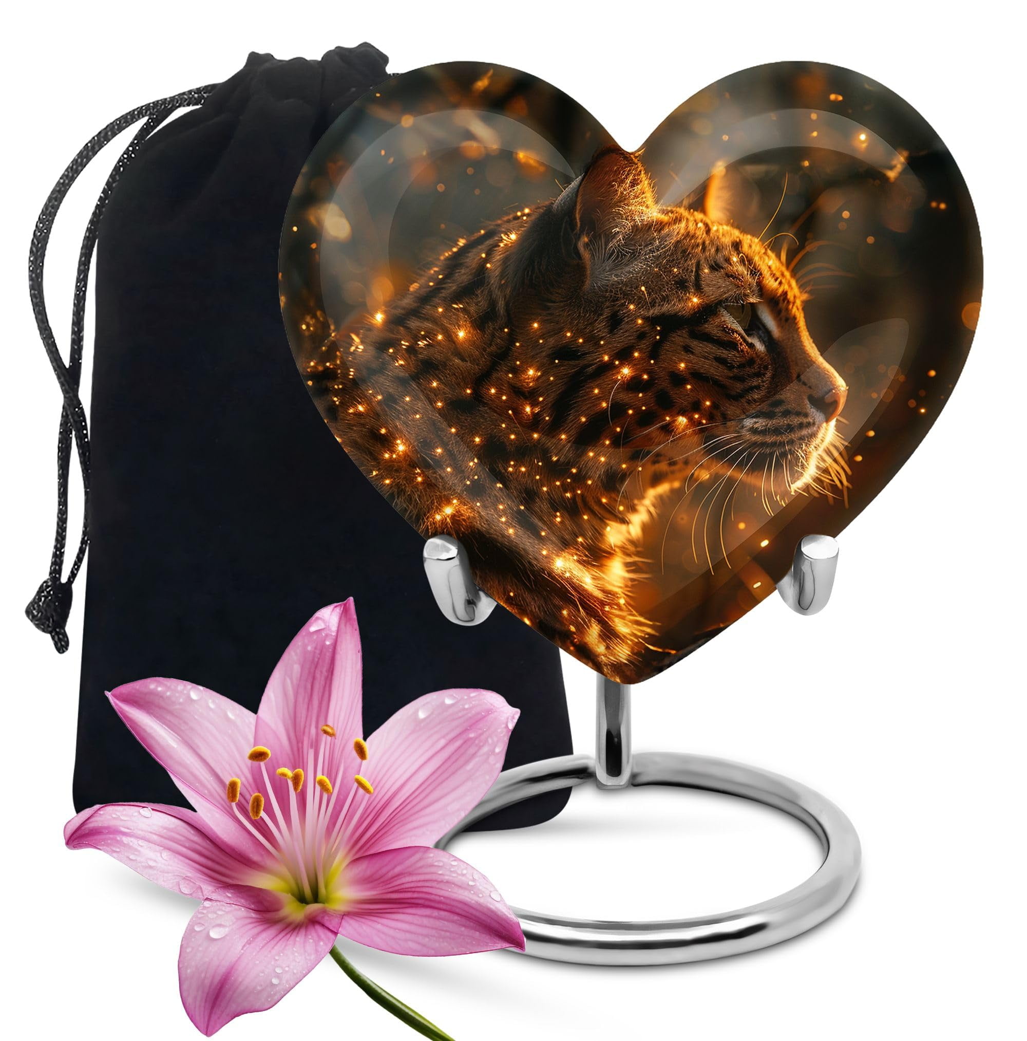 SUBSH Cat Urns - Heart Shape Urn - Funeral Urns for Adult Ashes Women ...