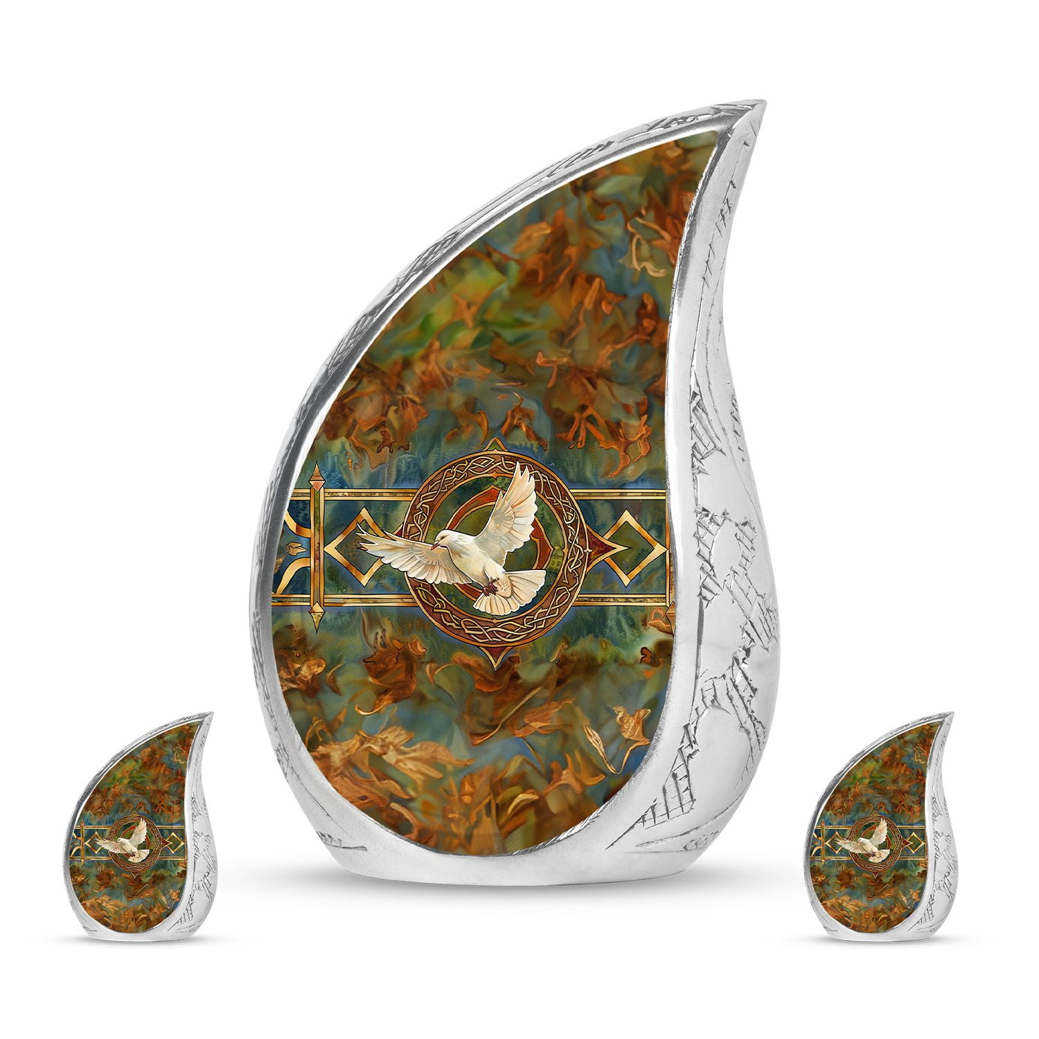 SUBSH Catholic Burial Urns - Urns For Men Ashes Adult Male - Cremation ...