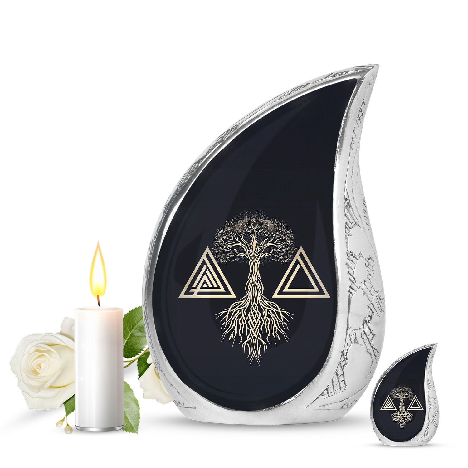 SUBSH Catholic Cremation Urns Adult - Urns For Women Human Ashes - Urns ...
