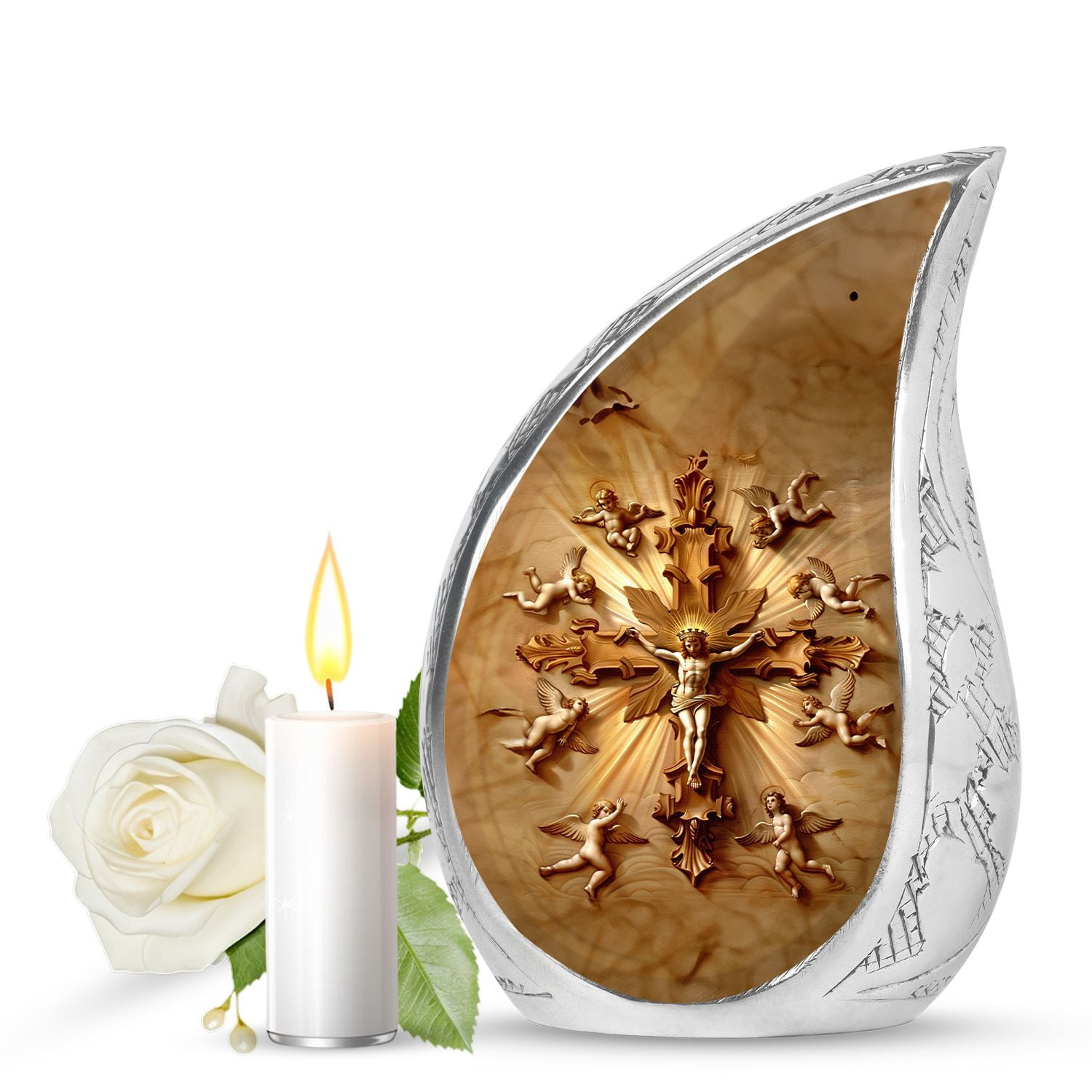 SUBSH Catholic Large Urns For Human Ashes Adult - Urns For Human Ashes ...