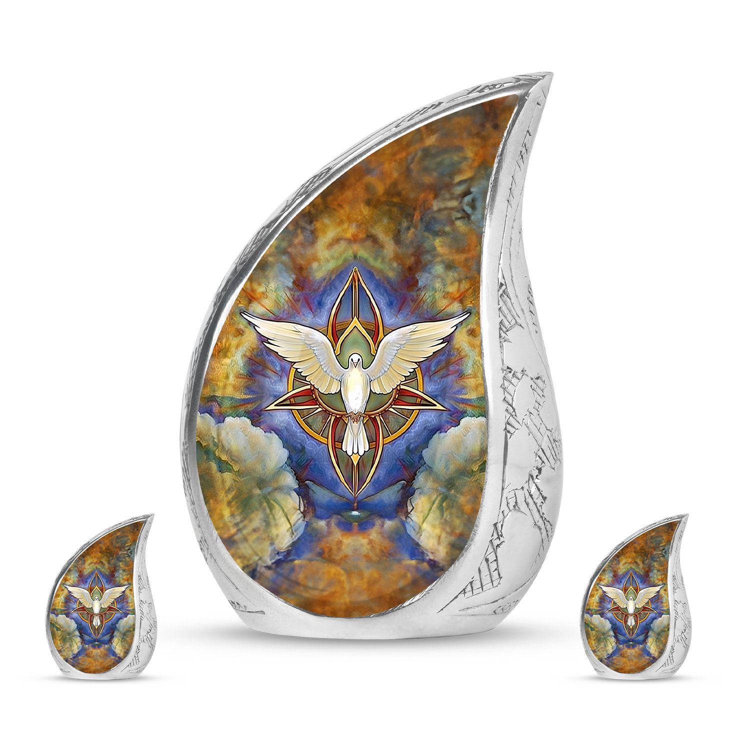 SUBSH Catholic Urn For Ashes Adult - Urn Decorations - Ash Urns For ...