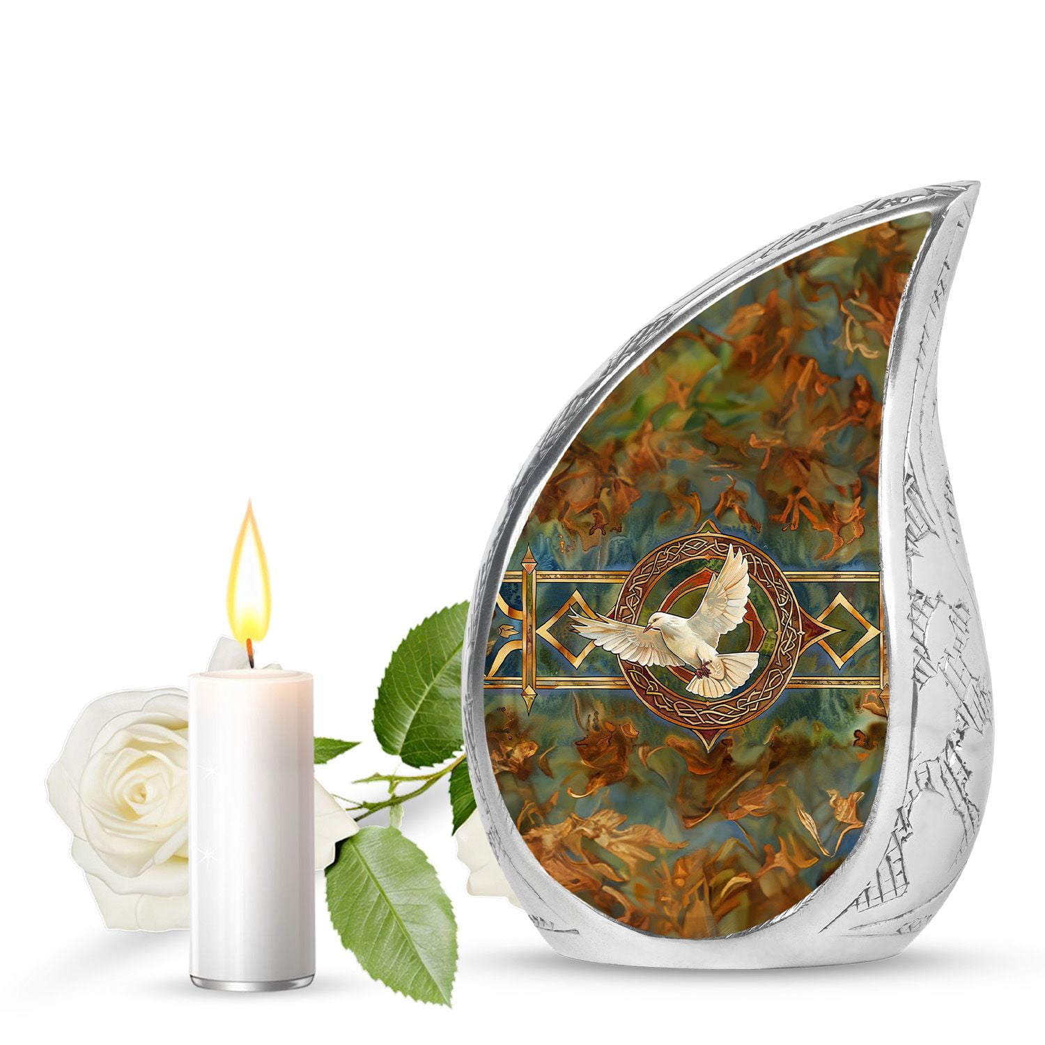 SUBSH Catholic Urn For Human Ashes - Urns For Human Ashes Adult Woman ...