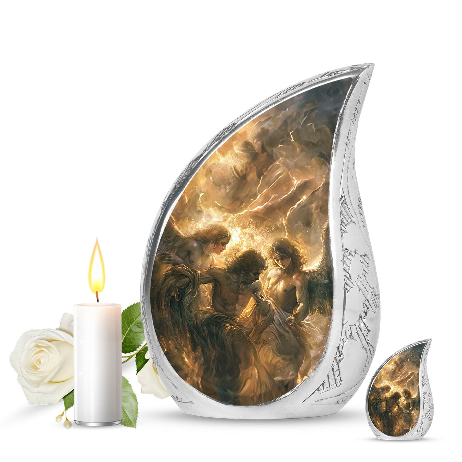 SUBSH Catholic Urns For Human Ashes Adult Man - Decorative Urns For ...