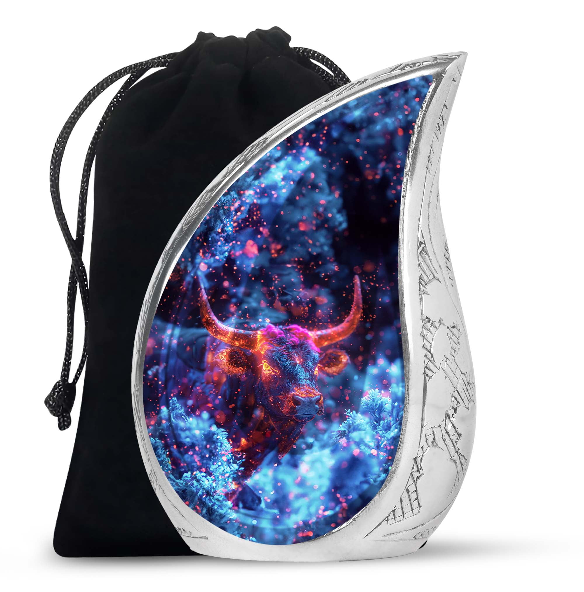 SUBSH Celestial Bull Majesty - Urns For Adult Female - Urn For Human Ashes - Urn For Mom Ashes ...