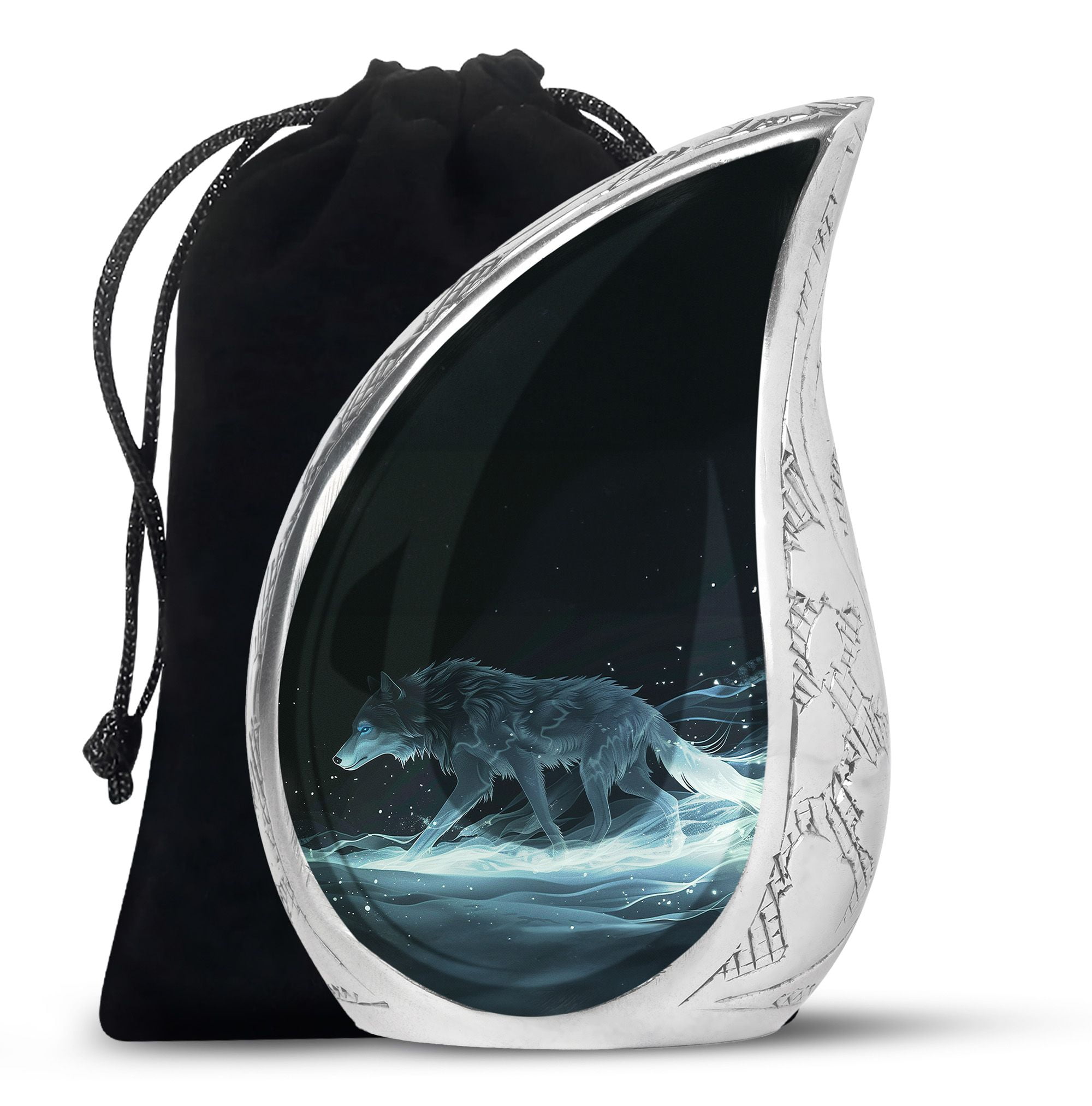 SUBSH Celestial Wraith Wolf - Urn For Human Ashes - Cremation Urns ...