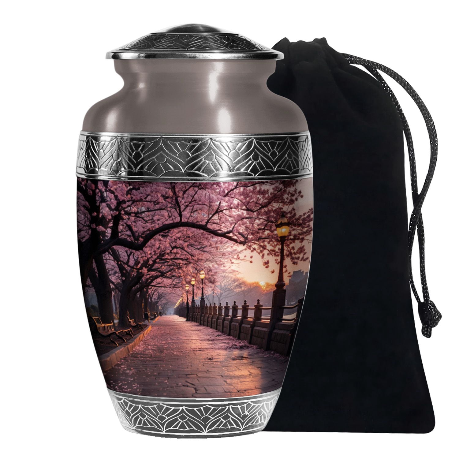 SUBSH Cherry Blossom urn-Urns for Human Ashes Large Adult- Ashes Holder ...