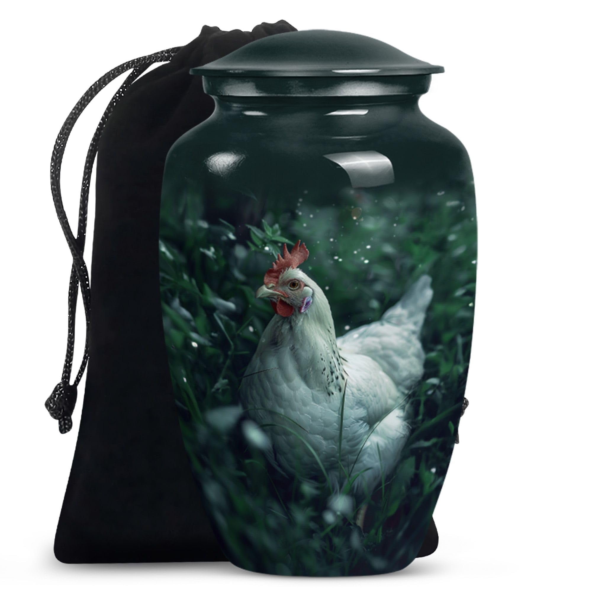 SUBSH Chicken Urn - Funeral Urns - Urn for Ashes Adult Male - Burial ...