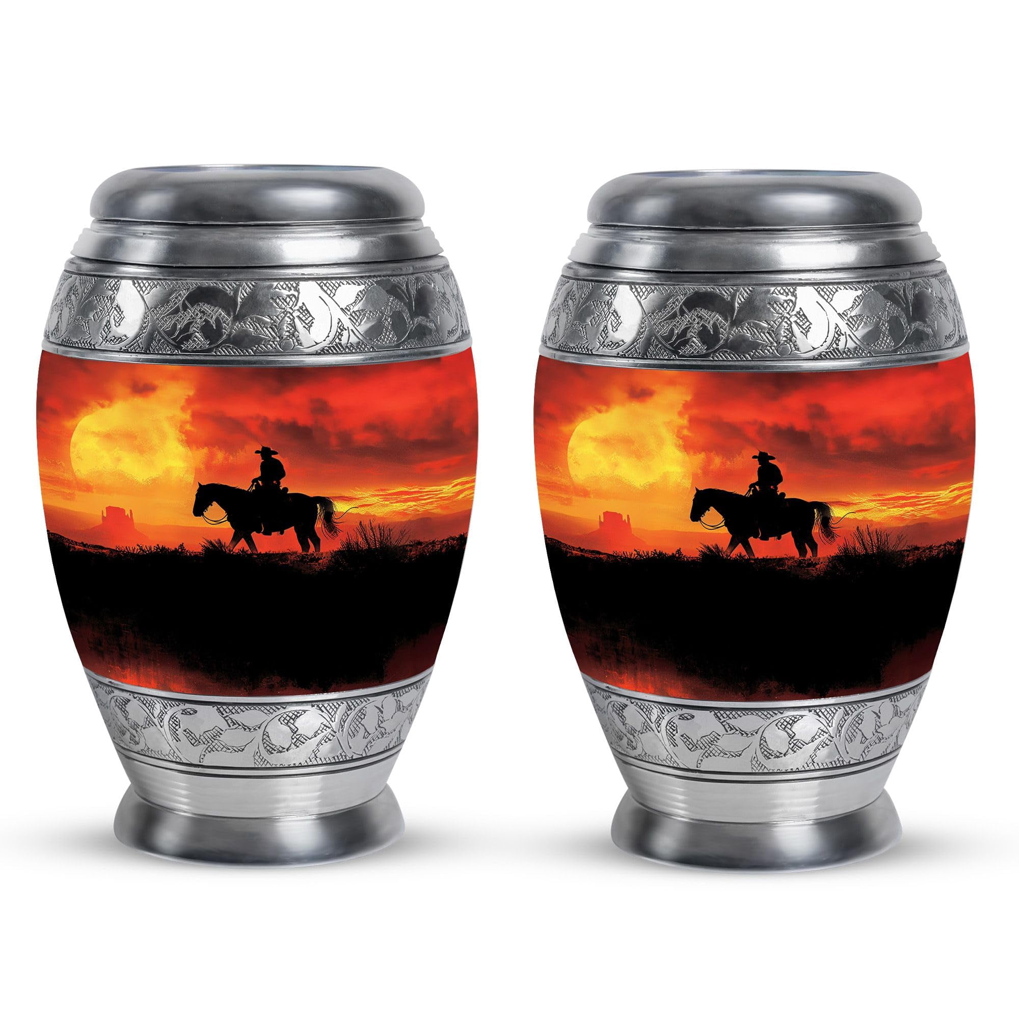 SUBSH Cowboy Urn - Keepsake Urns for Human Ashes - Urns for Human Ashes ...
