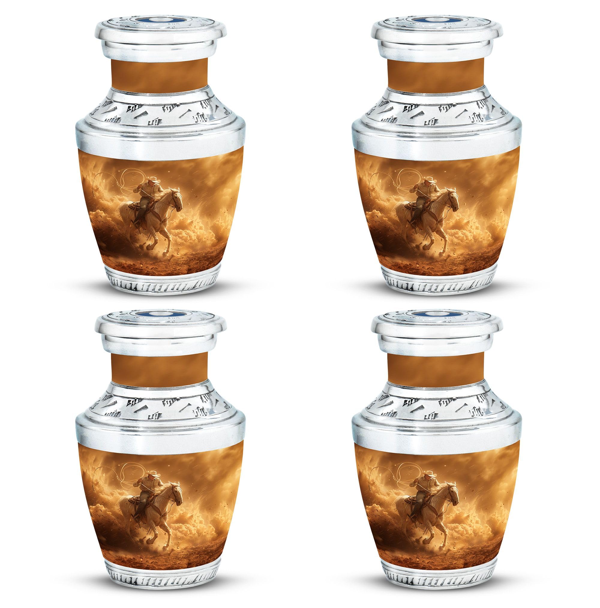 SUBSH Cowboy Urn - Keepsake Urns for Human Ashes - Ash Holders for ...