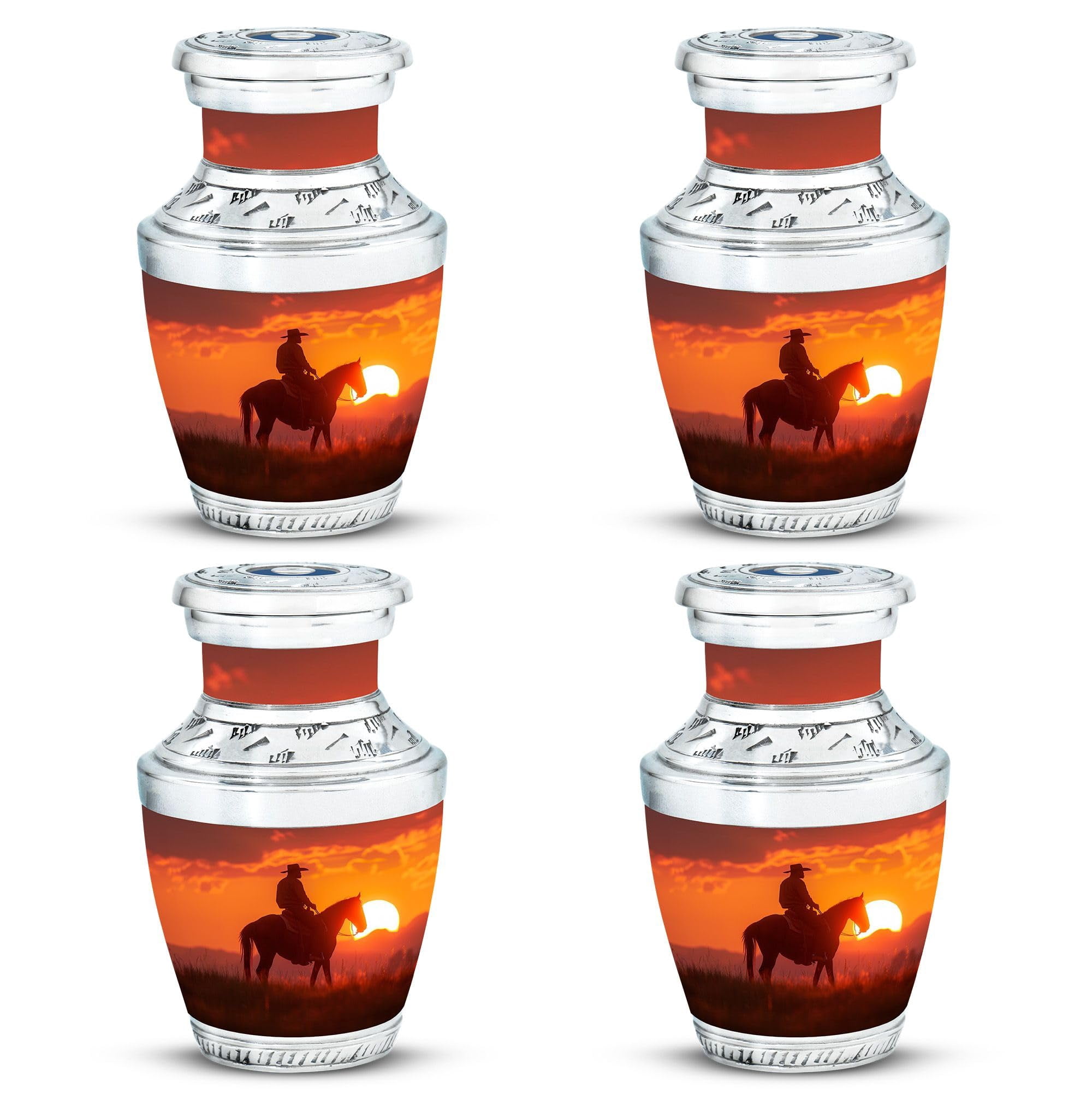 SUBSH Cowboy Urn - Mini Urn - Cremation Urn for Adults - Cremation Urn ...
