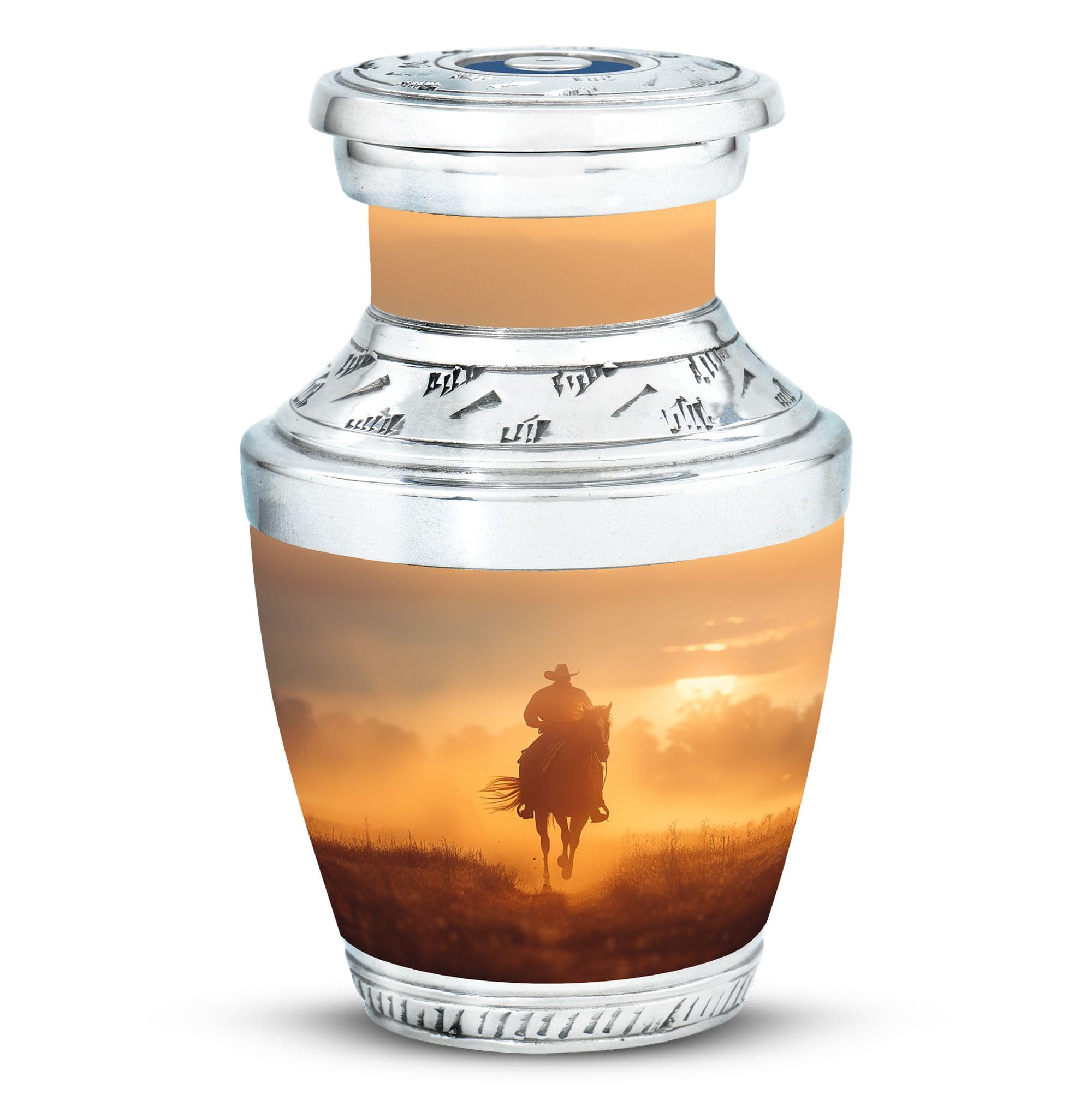 SUBSH Cowboy Urn - Mini Urns - Urns for Ashes Adult Male - Cremation ...