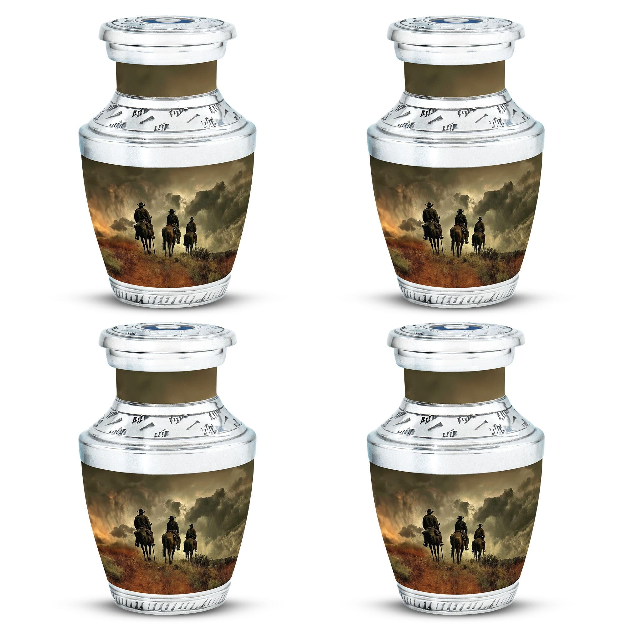SUBSH Cowboy Urn - Mini Urns for Human Ashes - Cremains Containers ...