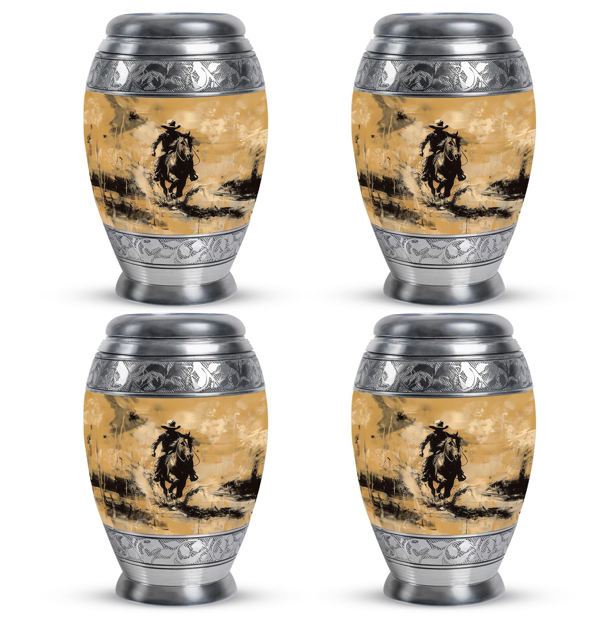 SUBSH Cowboy Urn - Small Urn - Urns for Ashes Adult Female Mom - Ashes ...