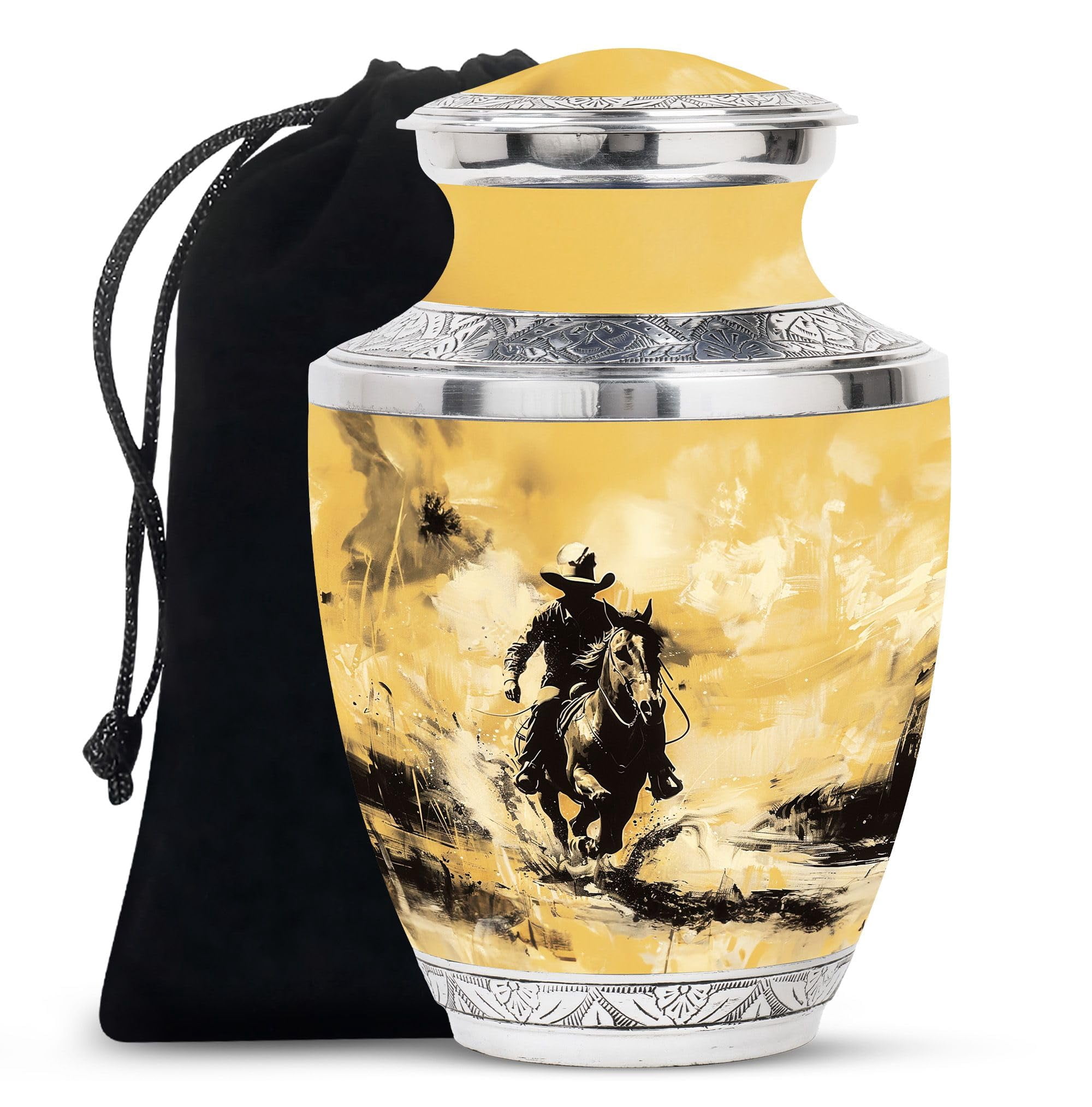 SUBSH Cowboy Urn - Urn for Ashes for Women - Ashes Urn Adult - Ash Urns ...