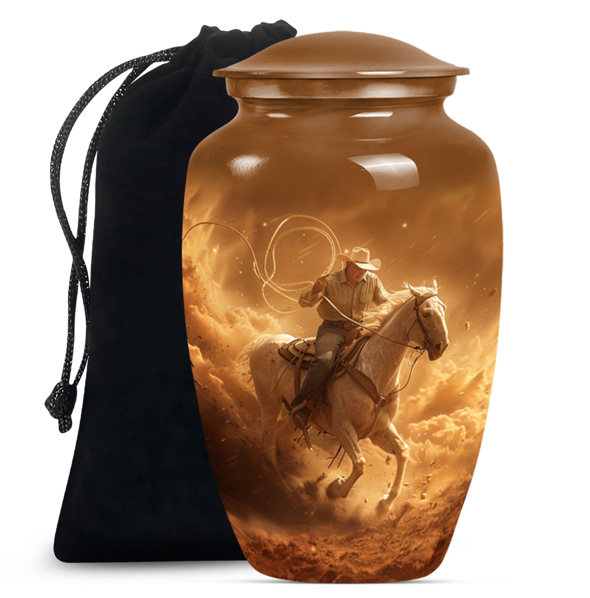 SUBSH Cowboy Urn - Urns for Ashes - Urns for Ashes Adult Female - Urns ...