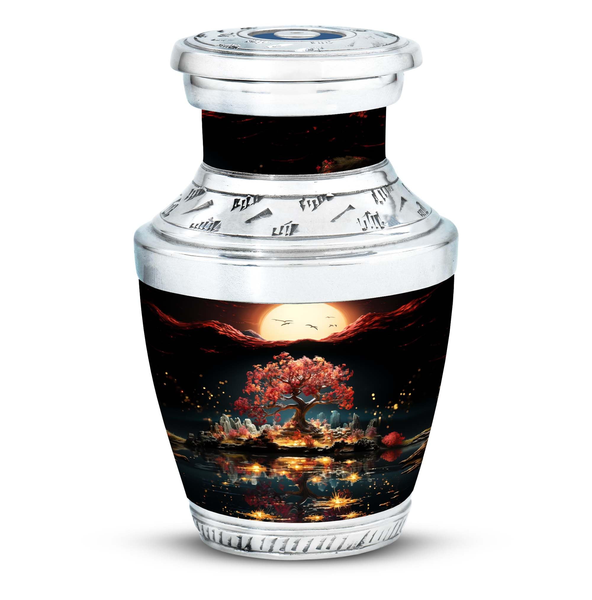 SUBSH Crimson Eclipse Sanctuary - Small Urns for Human Ashes - Small ...