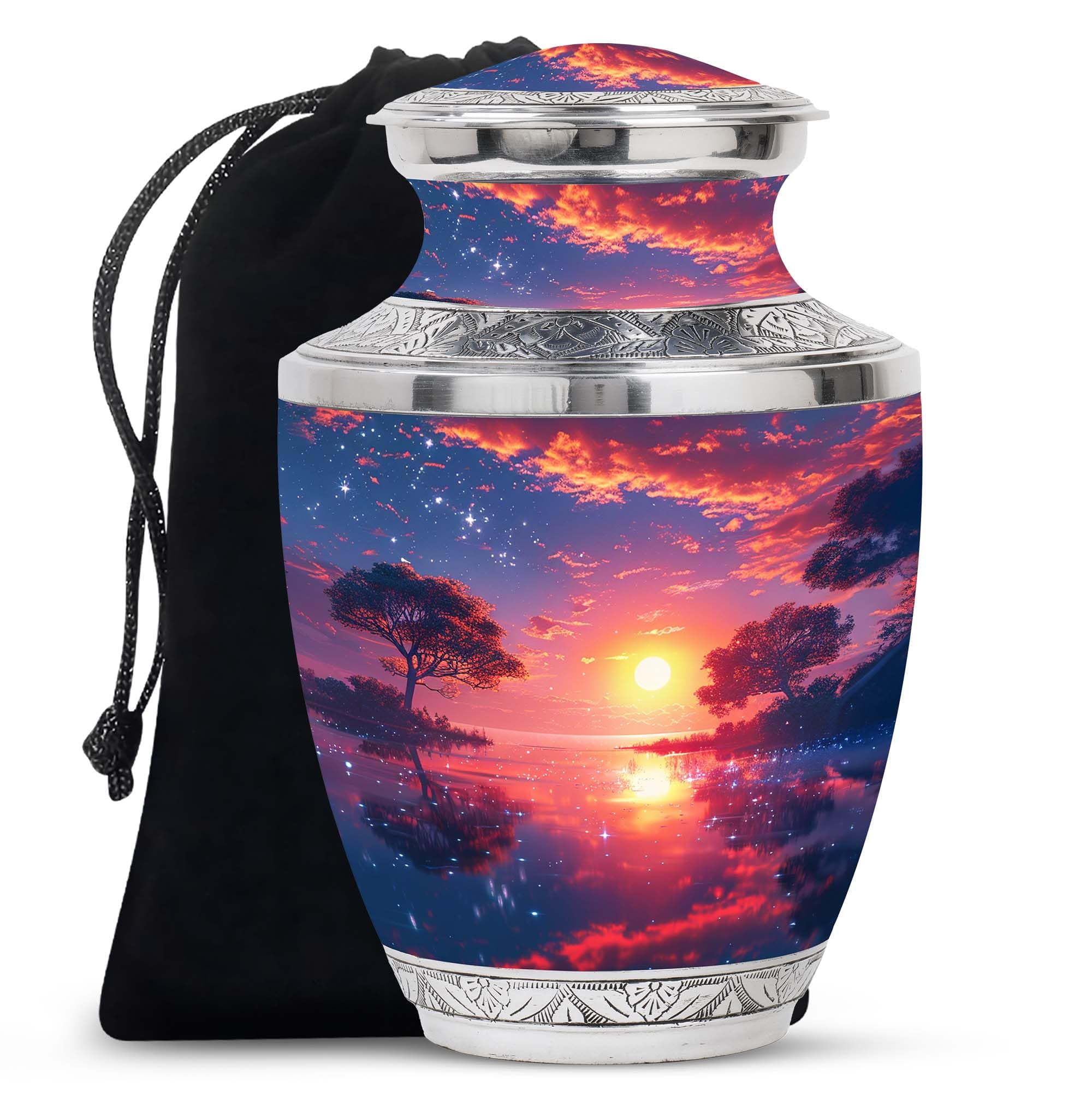 SUBSH Crimson Serenity - Large Urns for Human Ashes Adult Male - Personal Urns - Cremation Urns ...
