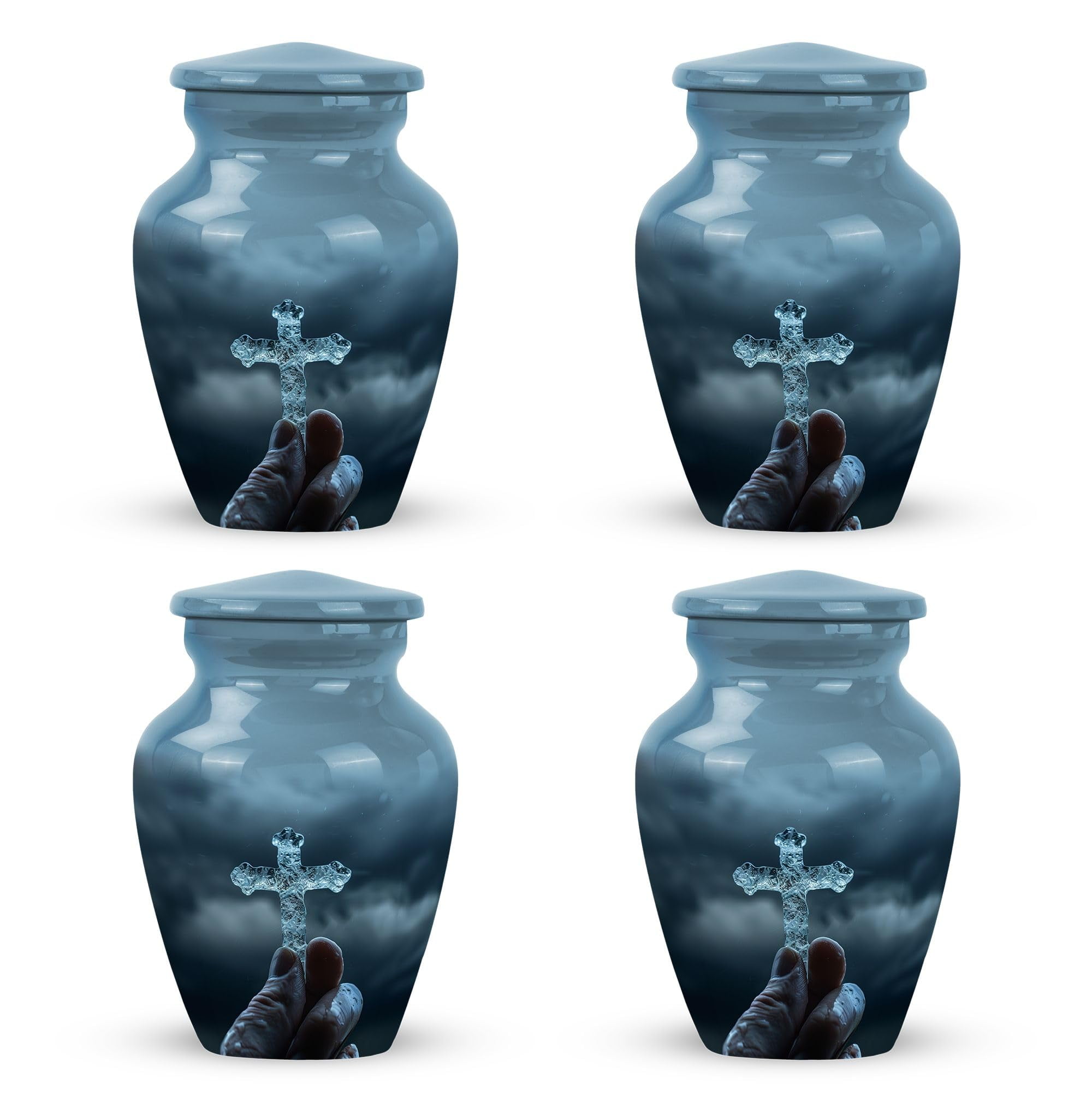 SUBSH Crystal Faith - Small Keepsake Urns for Human Ashes - Urns for Ashes Adult Female Mom ...