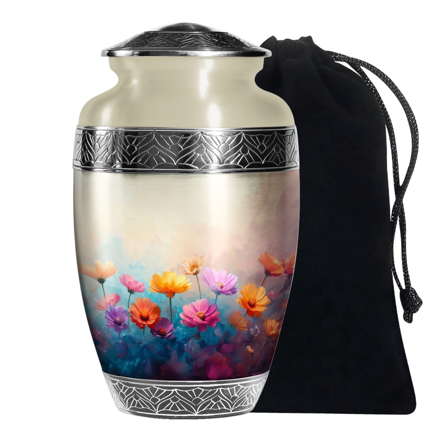 SUBSH Daisy Flower urn-Large Cremation Urns- Cremation Urns for Human ...