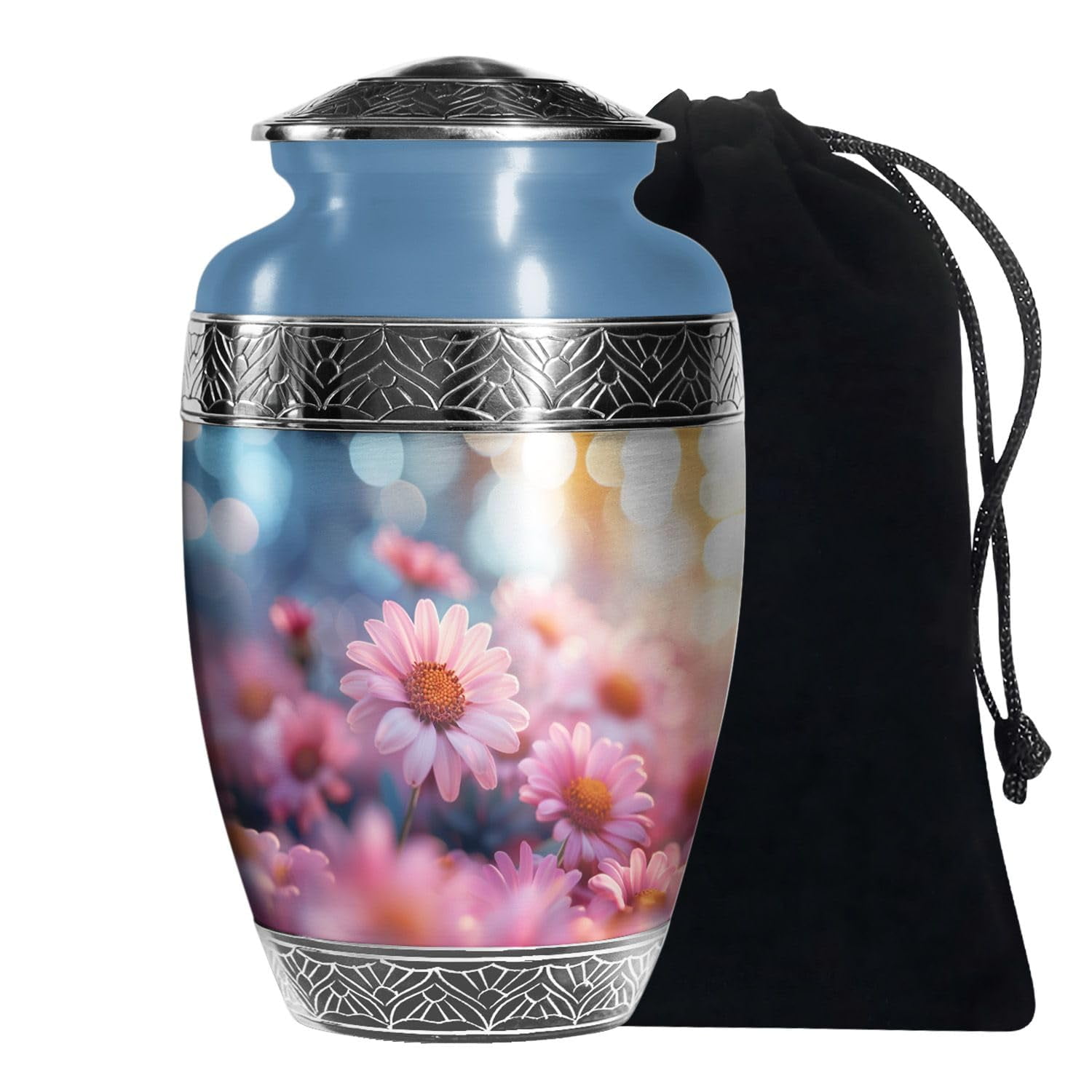 SUBSH Daisy Flower urn-Large Human Urn- Urns for Ashes Adult Female ...
