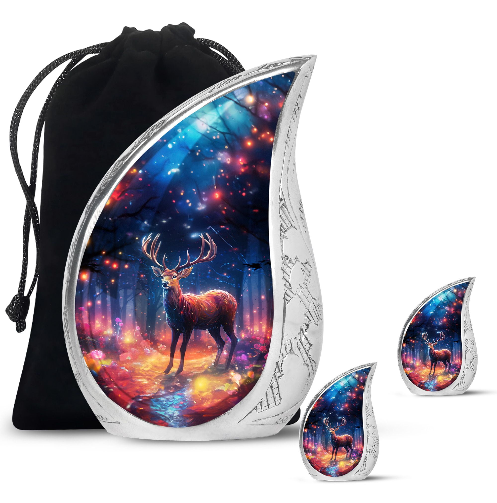 SUBSH Dear In A Magical Forest - Cremation Keepsake Urns For Human Ashes Adult - Urns For Ashes ...