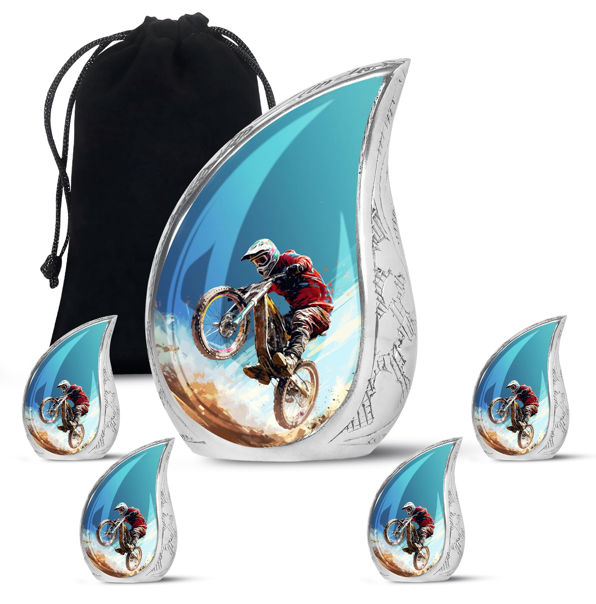 SUBSH Desert Bike Leap - Urns For Human Ashes - Human Urns For Ashes Adult Small - Small Ashes ...