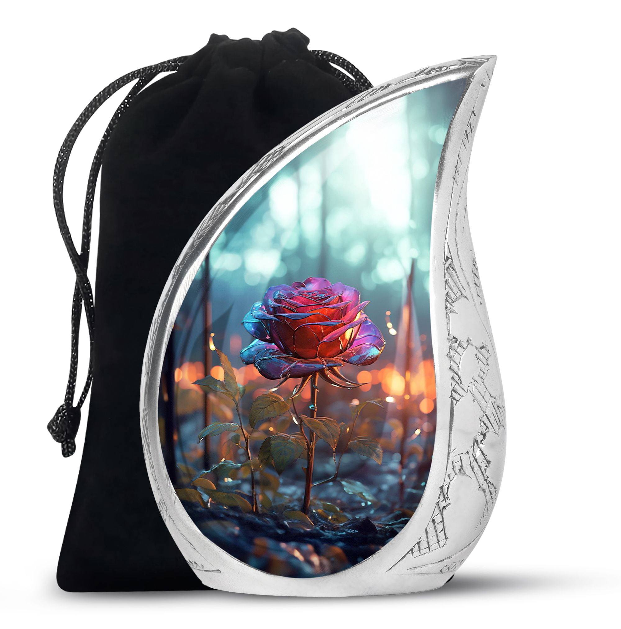 SUBSH Dew Crystal Rose - Cremation Urns For Women - Decorative Urns For ...