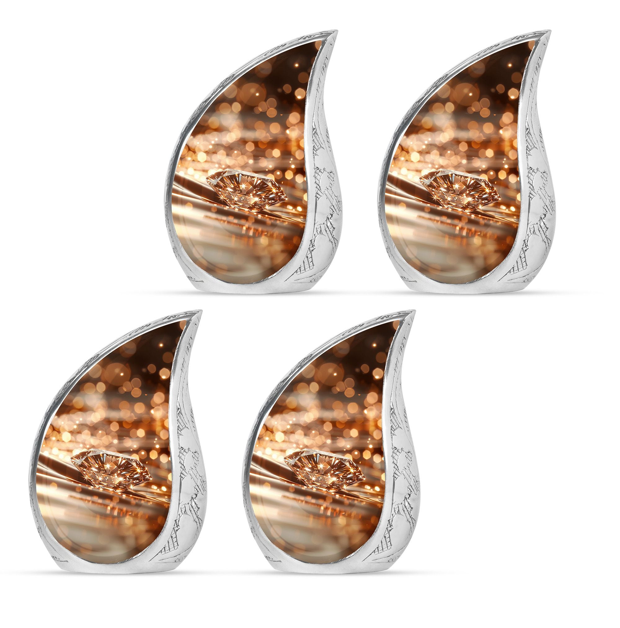 SUBSH Diamond Cremation Urn For Ashes - Funeral Cremation Urns For ...