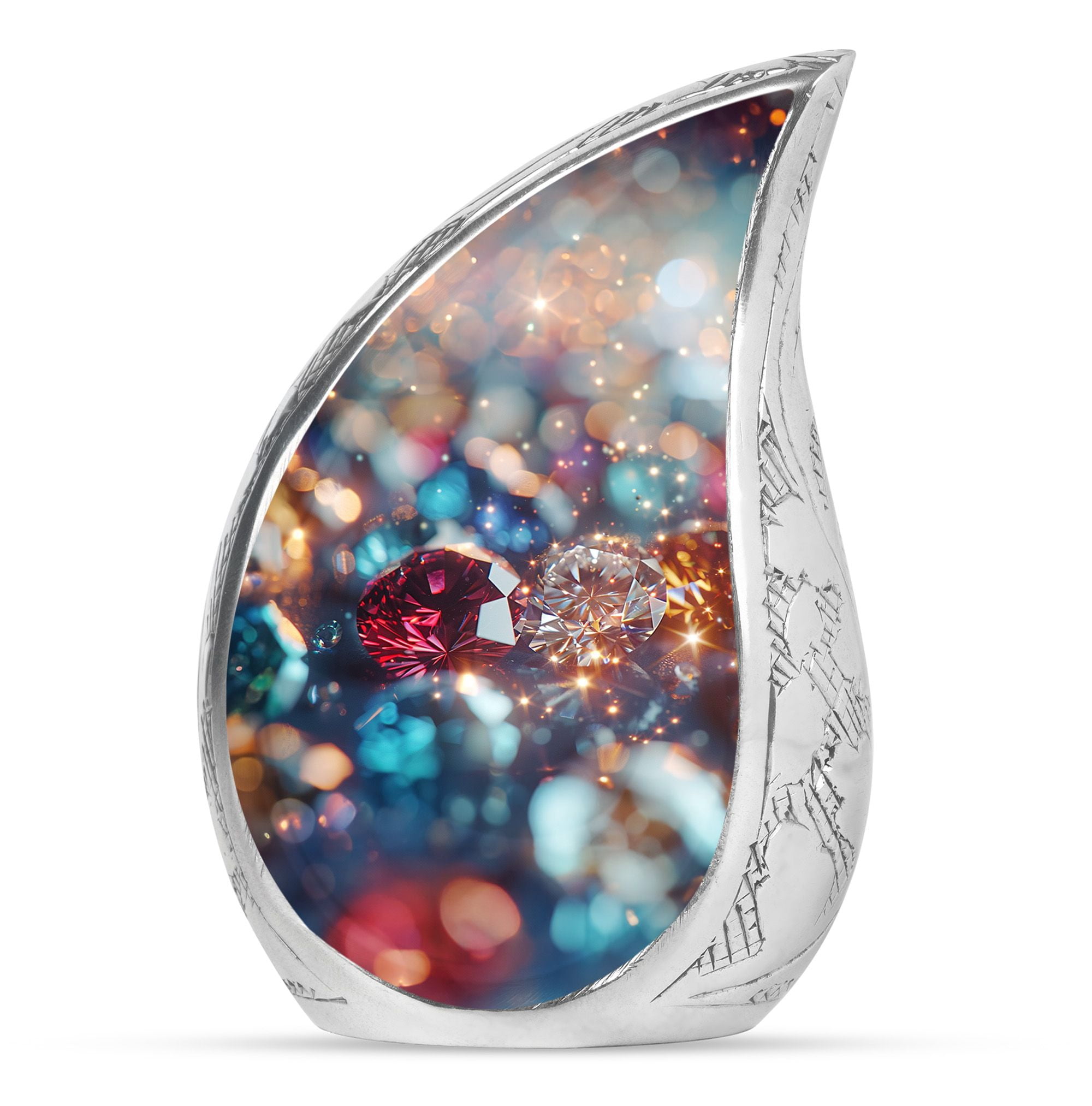 SUBSH Diamond Cremation Urns - Urn For Mom - Urn For Son -Pack Of 1 ...